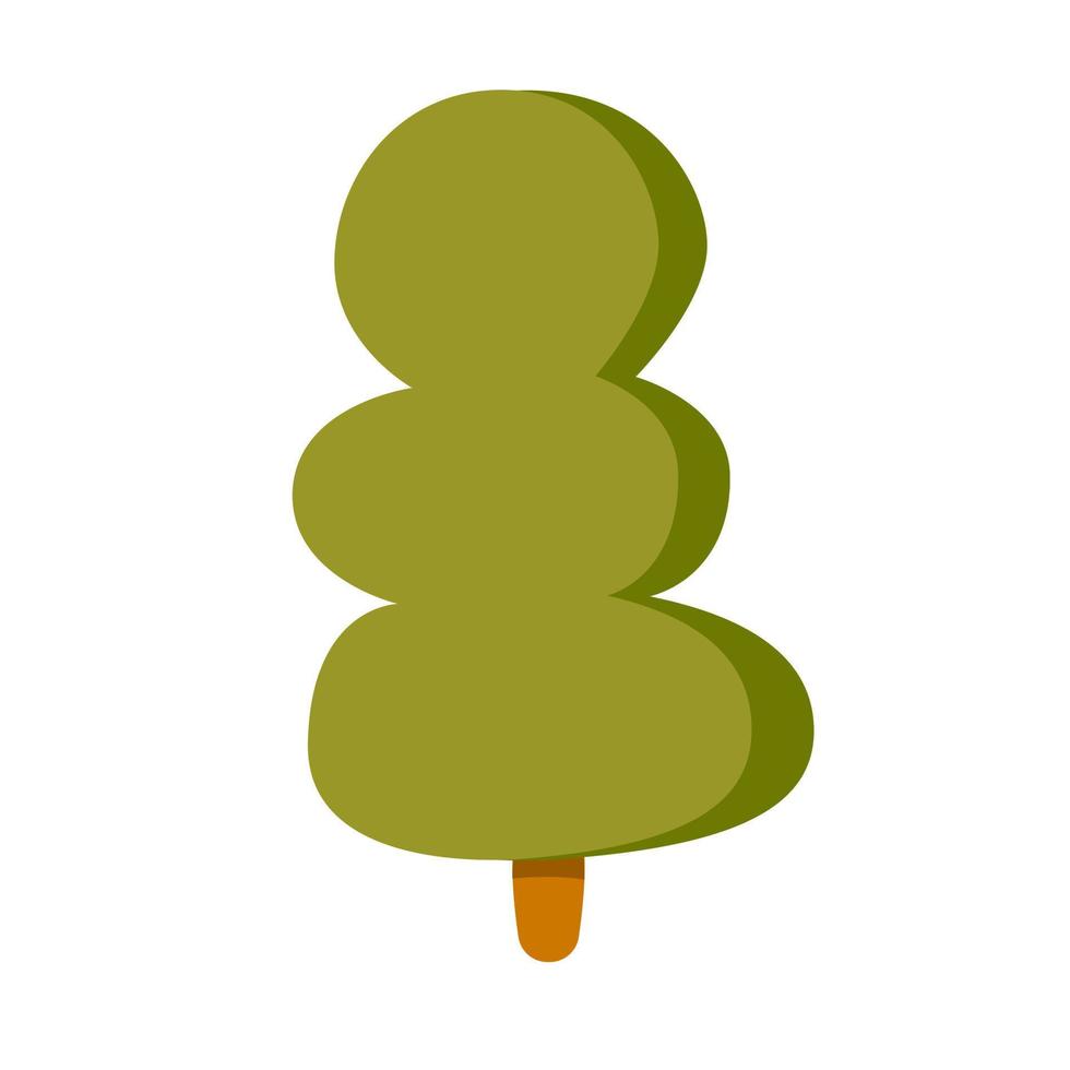 A small toy tree. Simple color vector illustration. Decoration for the ...
