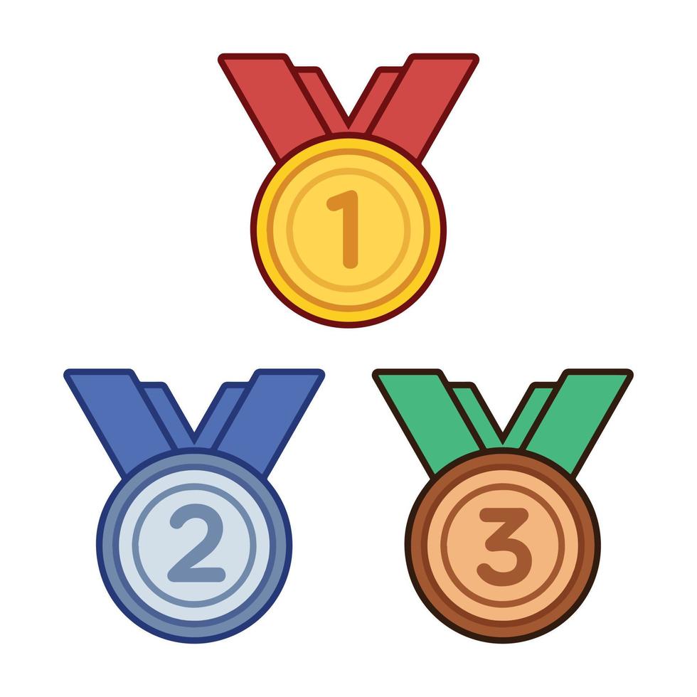 The winner 1 2 3 Medals 14161033 Vector Art at Vecteezy