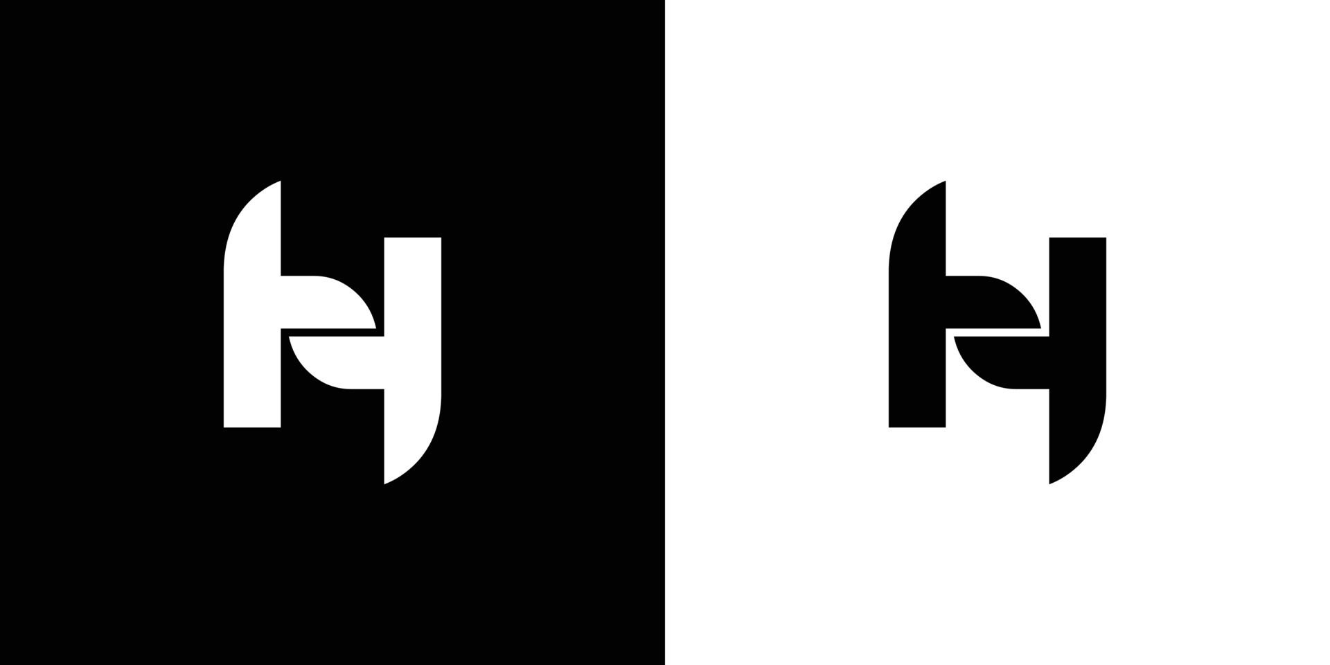 Cool and modern H logo design 14162452 Vector Art at Vecteezy