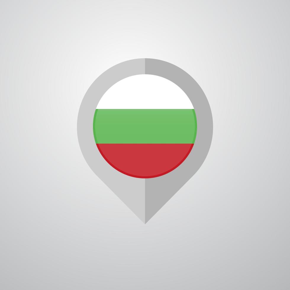 Map Navigation pointer with Bulgaria flag design vector 14163743 Vector Art at Vecteezy