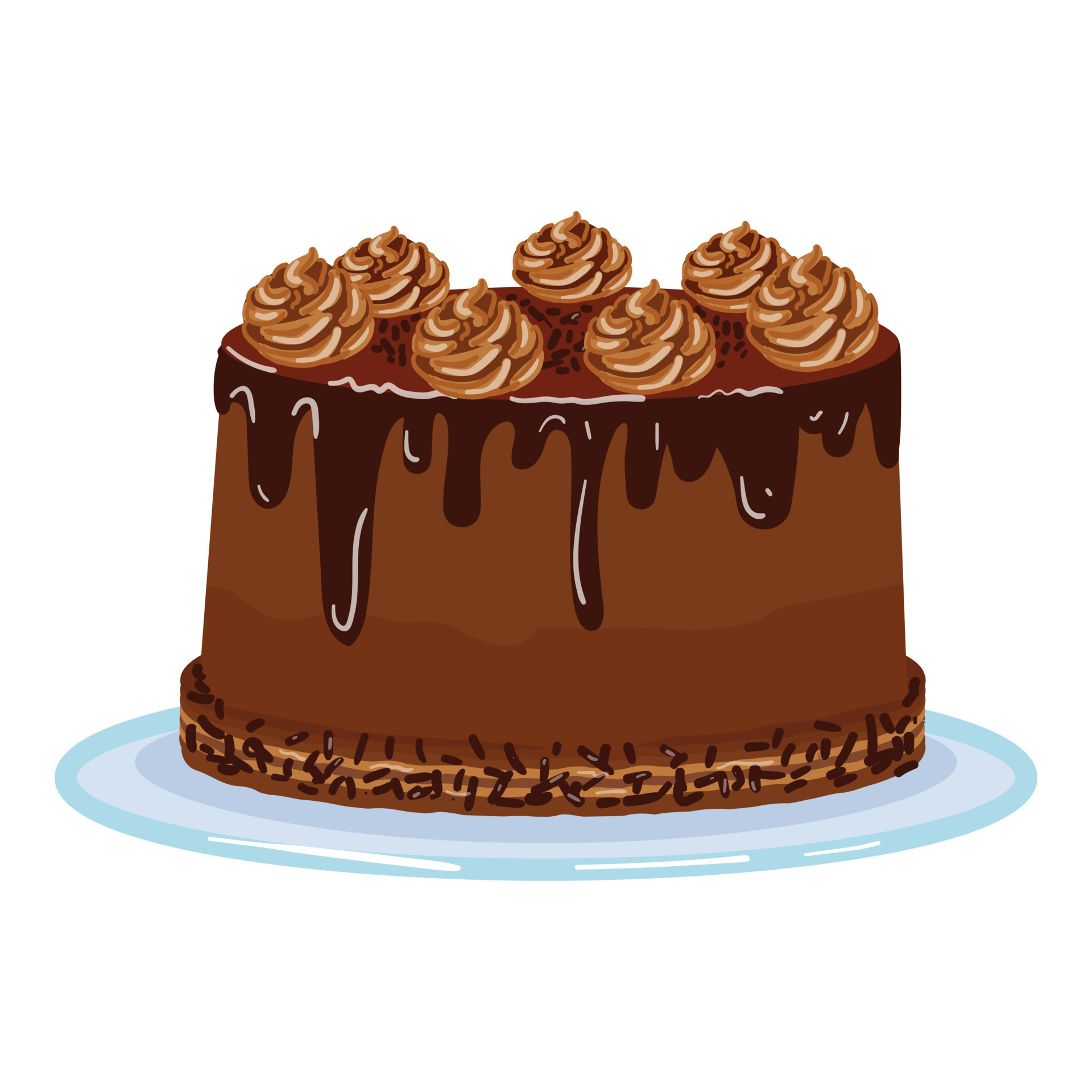 vector de dibujos animados de icono de pastel de chocolate de cacao ... vector de dibujos animados de icono de pastel de chocolate de cacao ...