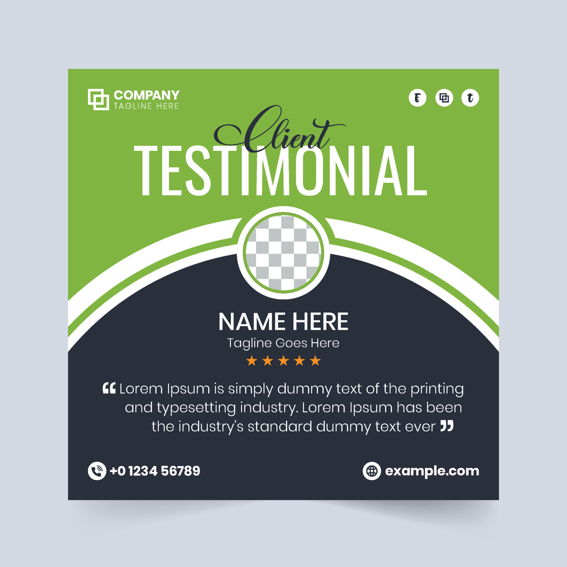 Creative Client Testimonial And Review Section Layout Design Customer Service Feedback And