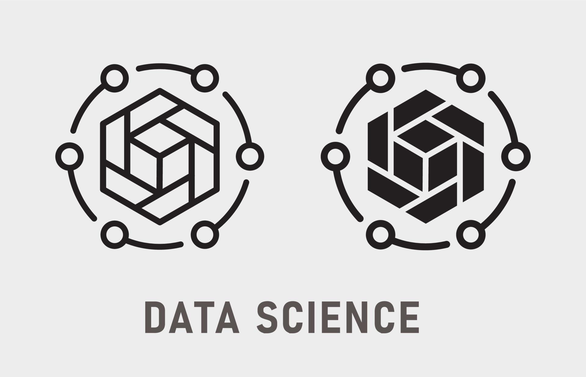Data science icon on white background. Vector illustration. 14169965 ...