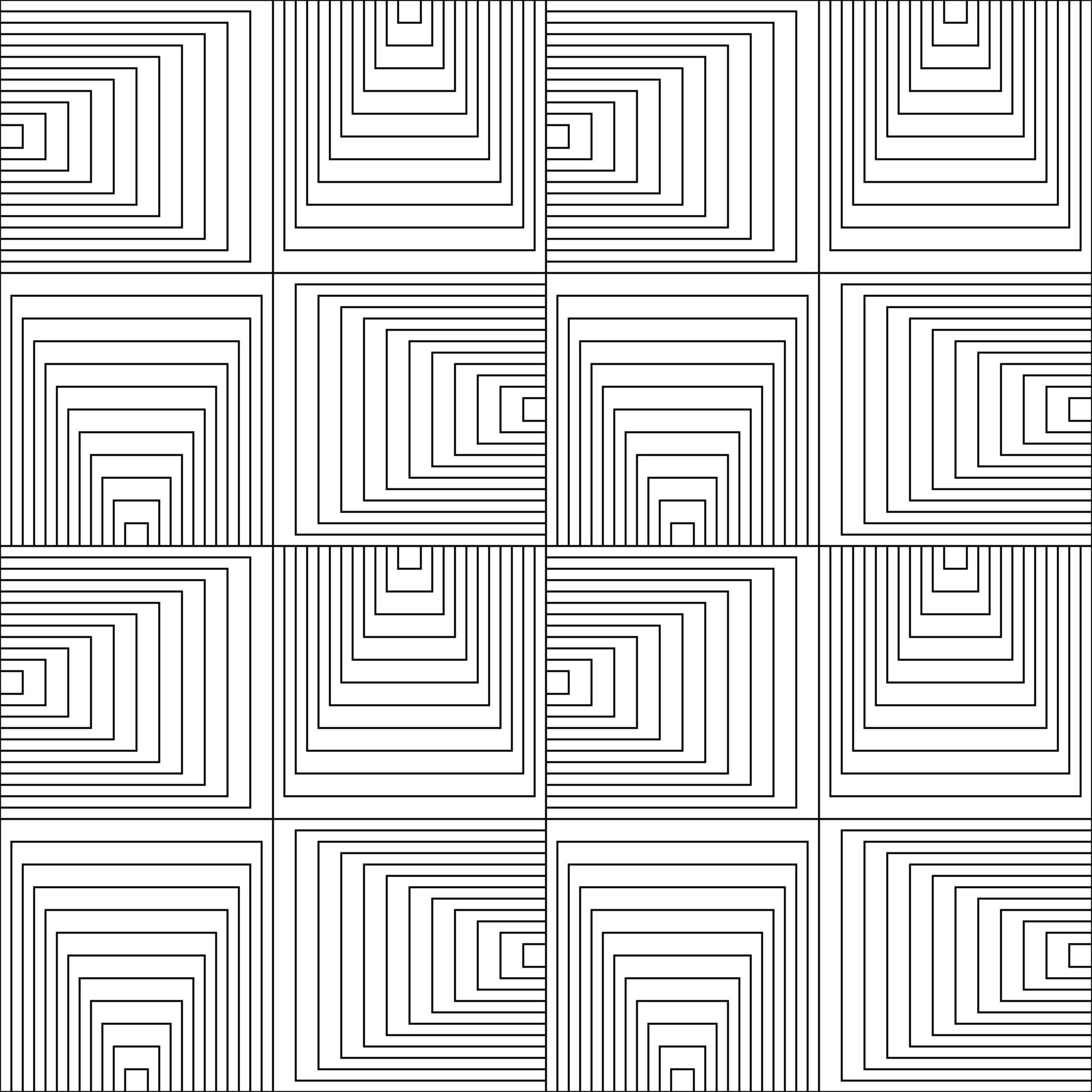 black white outline abstract seamless geometric background pattern ...