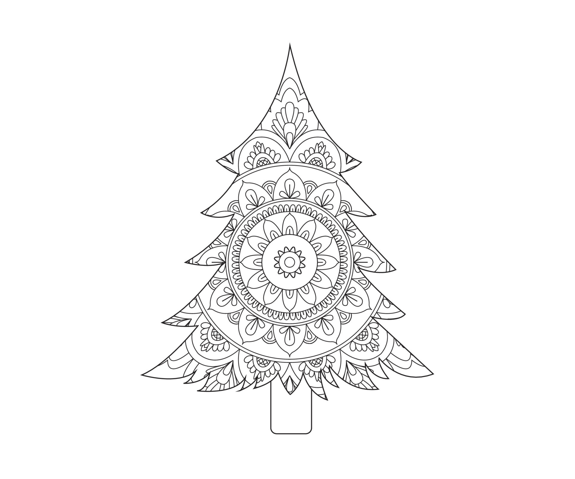 Free Christmas Tree Vector 14174238 Vector Art at Vecteezy