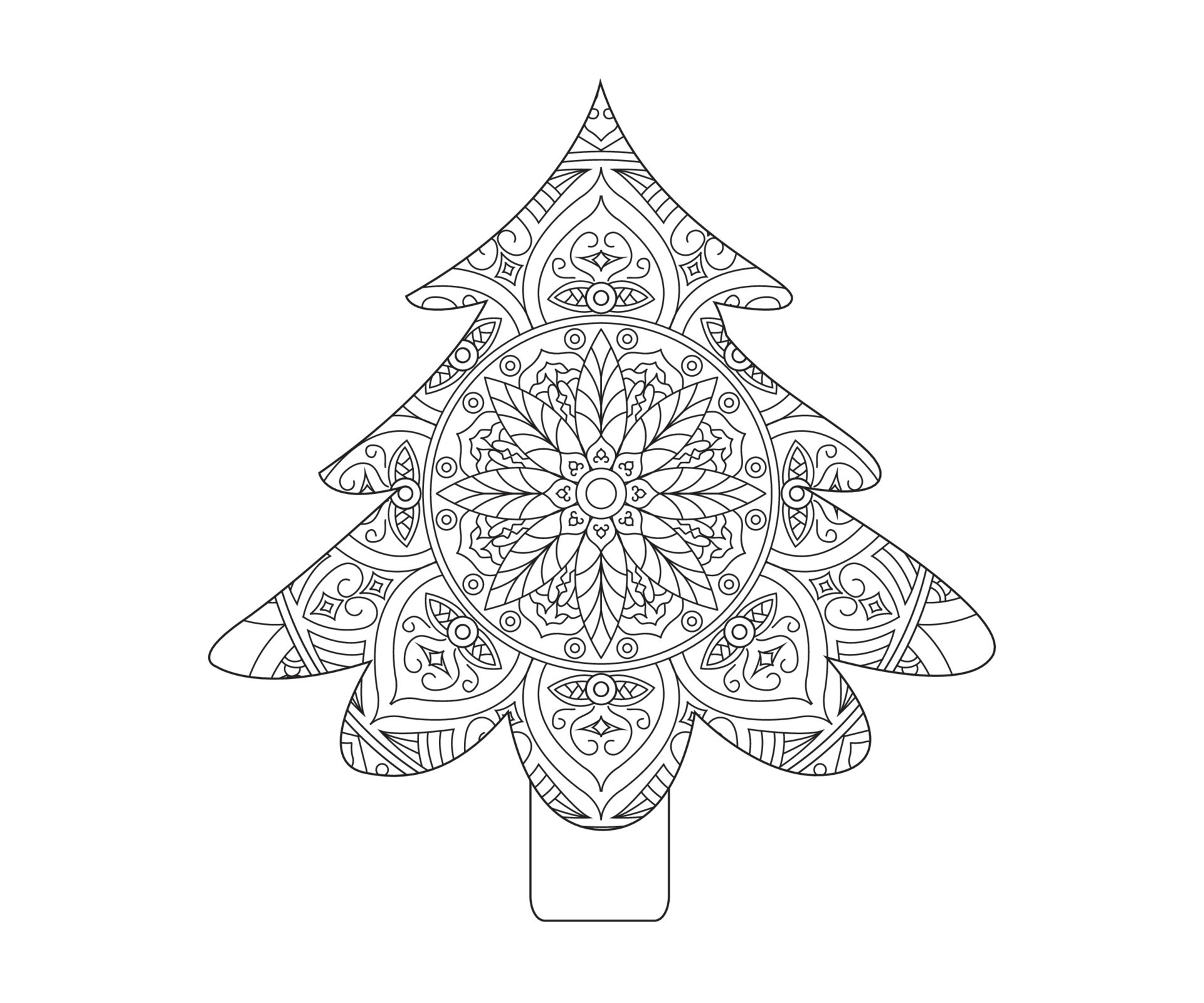 Free Christmas Tree Vector 14174240 Vector Art at Vecteezy