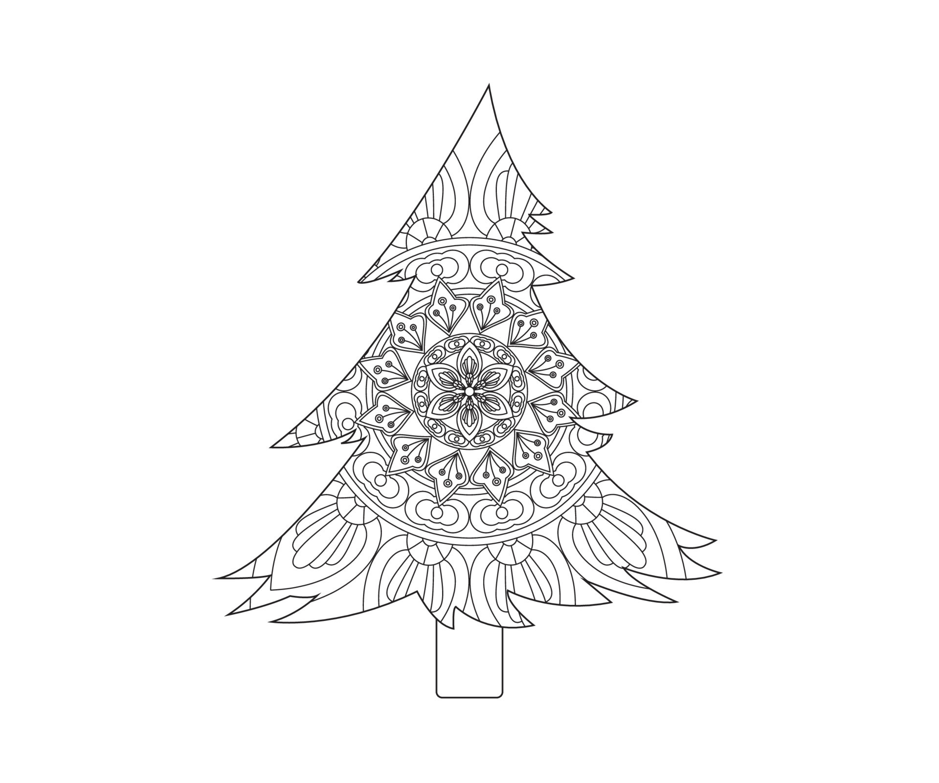 Free Christmas Tree Vector 14174242 Vector Art at Vecteezy