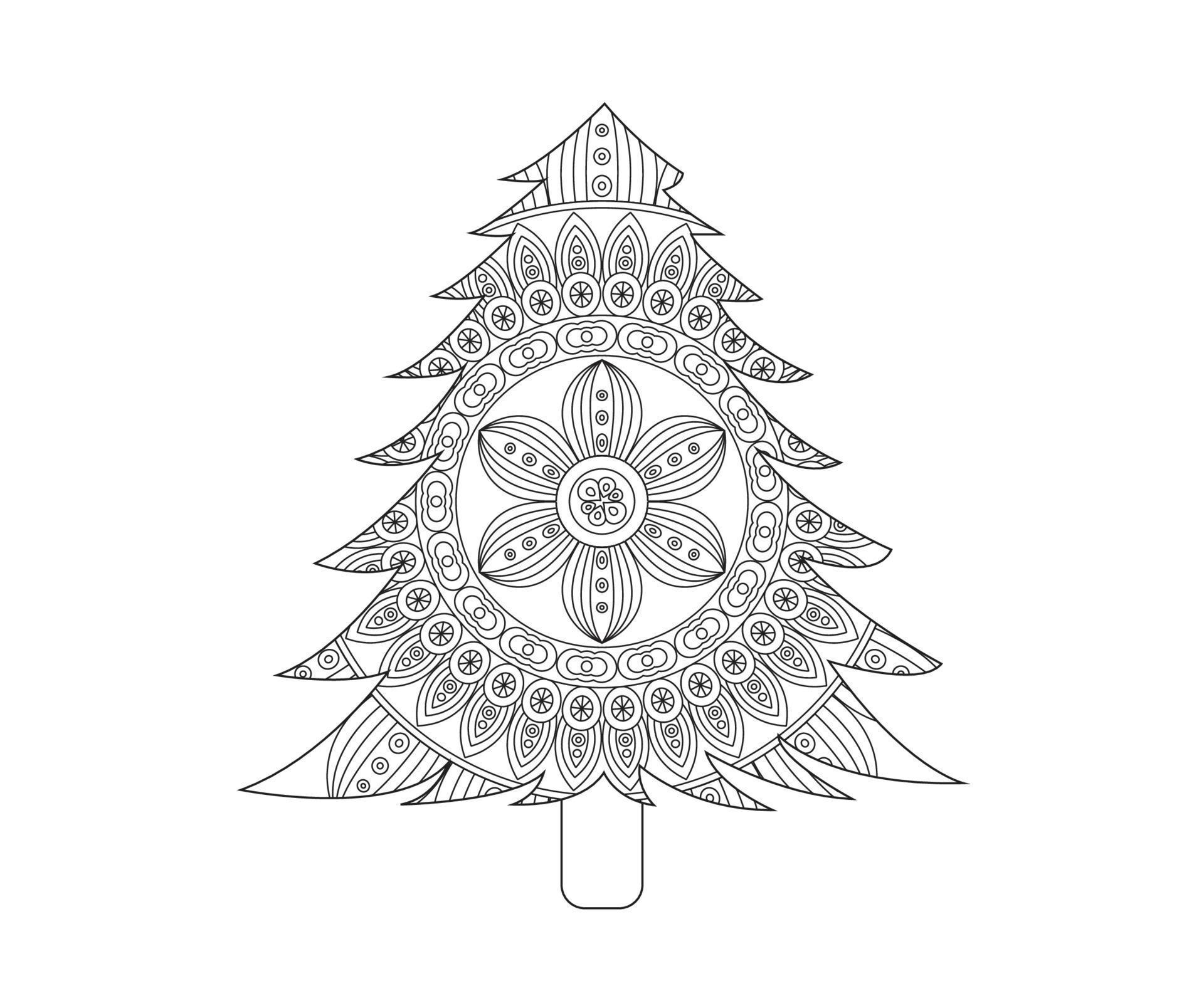 Free Christmas Tree Vector 14174243 Vector Art at Vecteezy