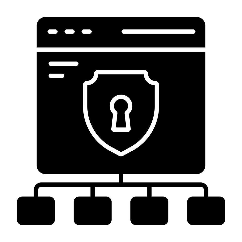 Modern design icon of web security 14176931 Vector Art at Vecteezy