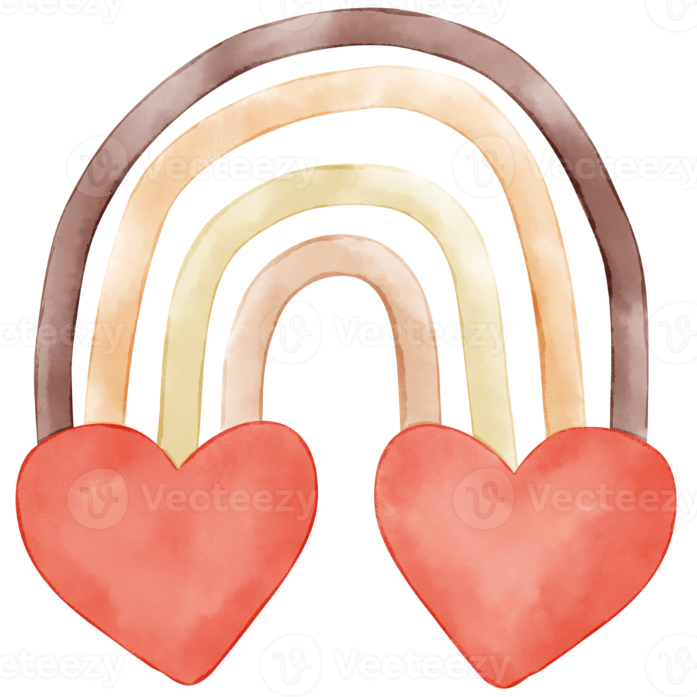 Watercolor boho rainbow 14177712 PNG