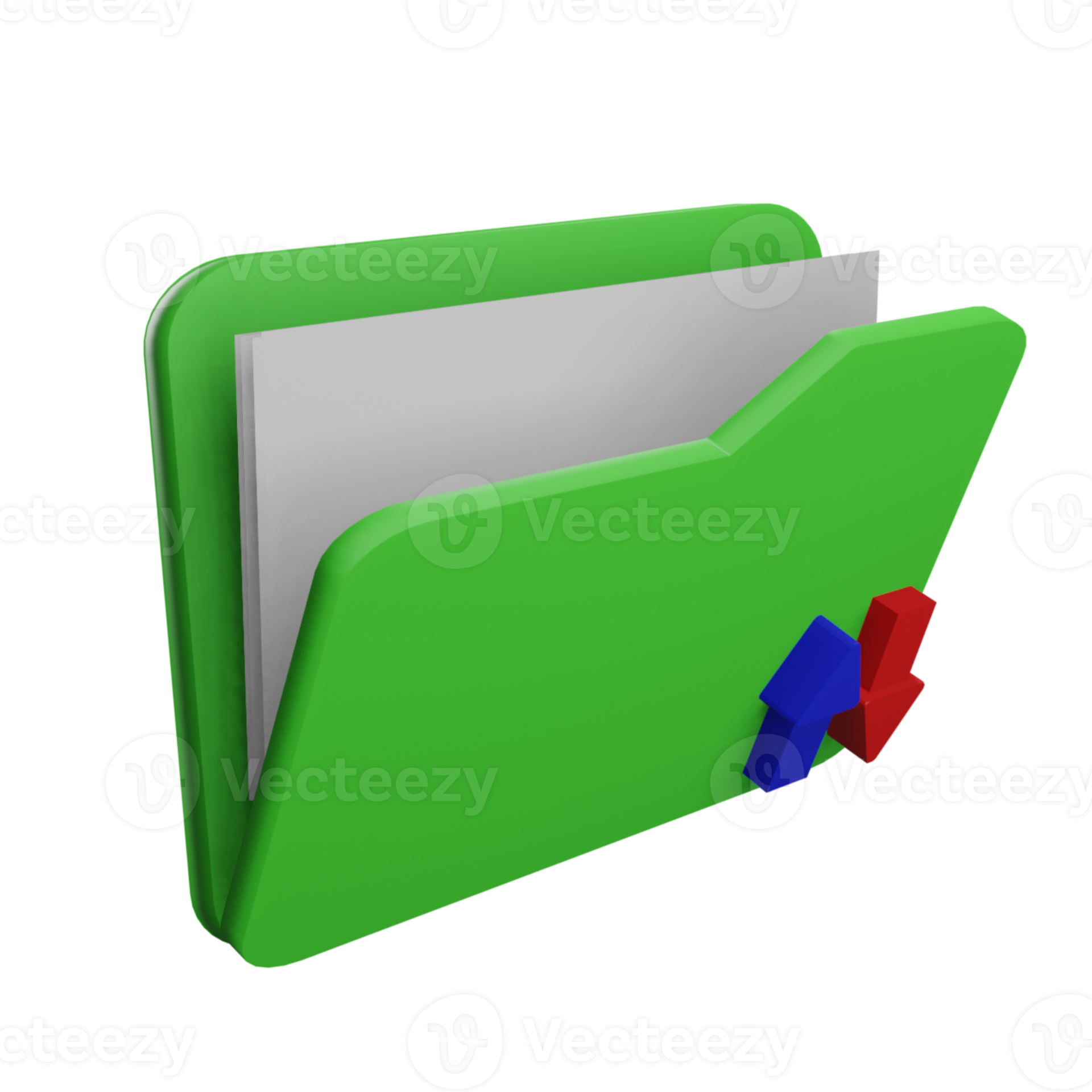 3D folder icon, perfect to use as an additional element in your poster ...