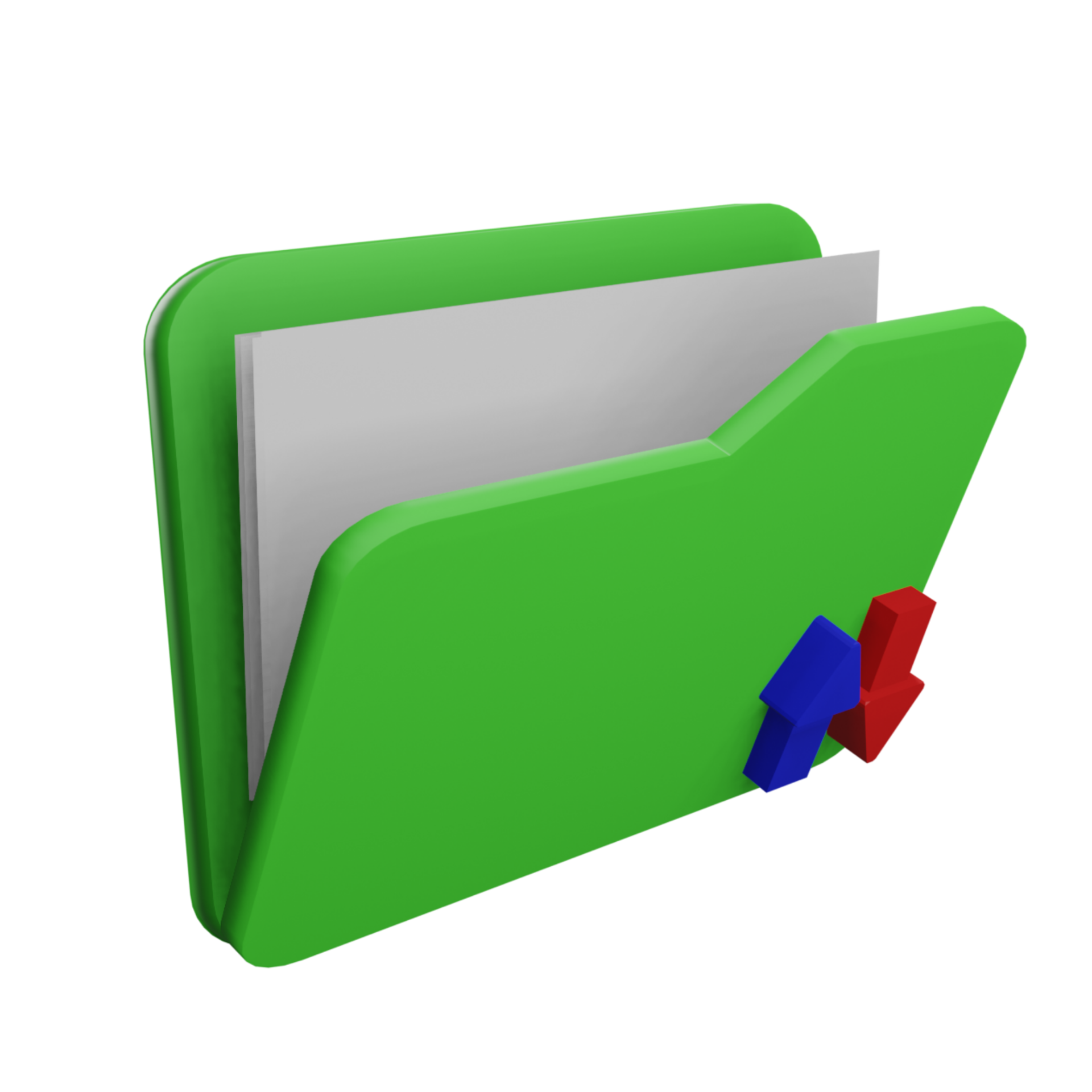 3d Folder Icon Perfect To Use As An Additional Element In Your Poster Banner And Template