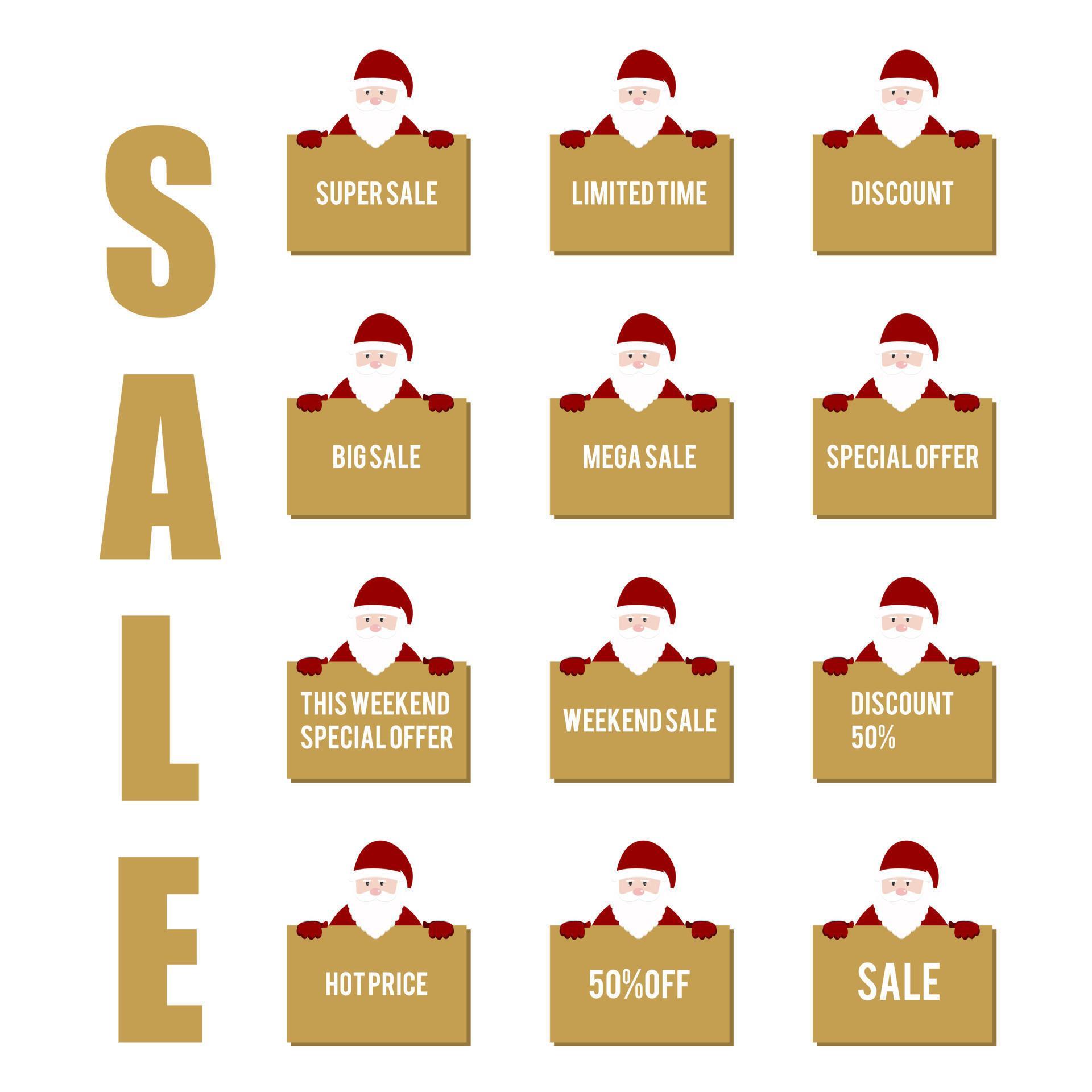 Merry Christmas Typography Set Vector 14179278 Vector Art At Vecteezy