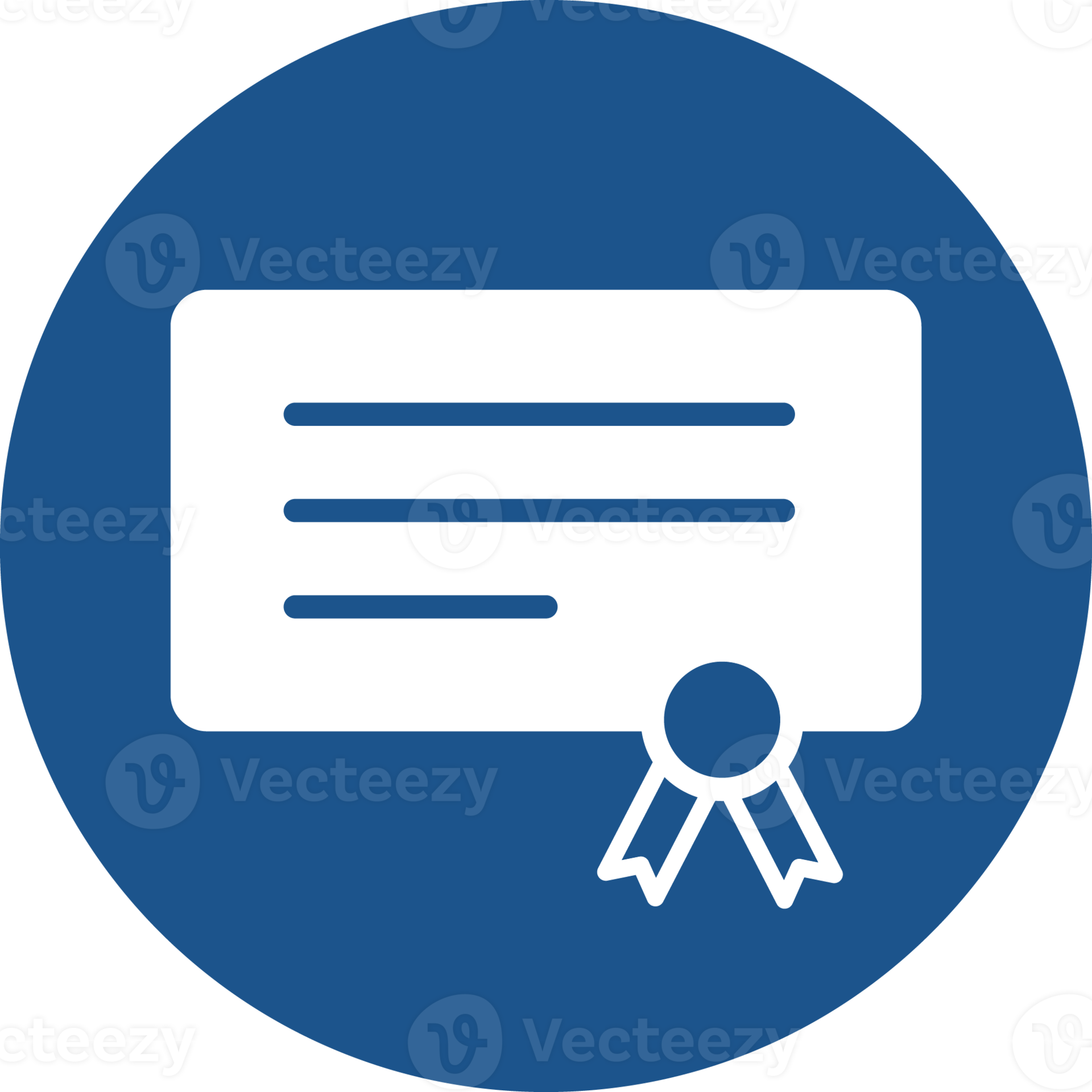 Zertifikat-Icons-Design im blauen Kreis. 14179558 PNG