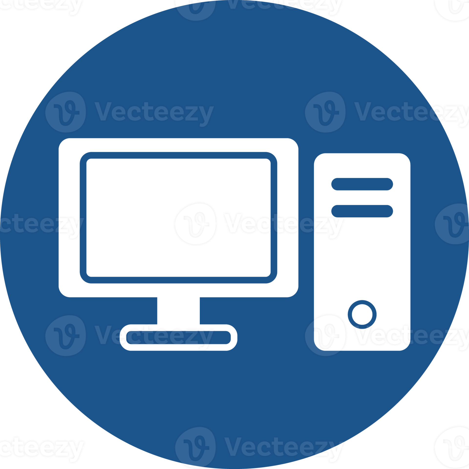 Computer icons design in blue circle. 14179564 PNG