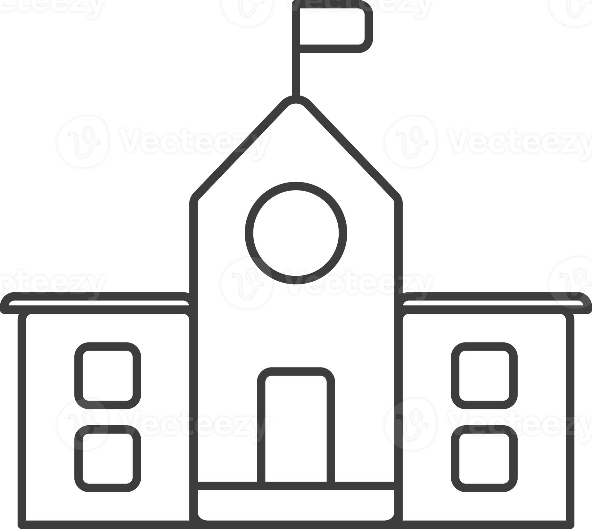 School thin line icon, Education icon set. 14179582 PNG