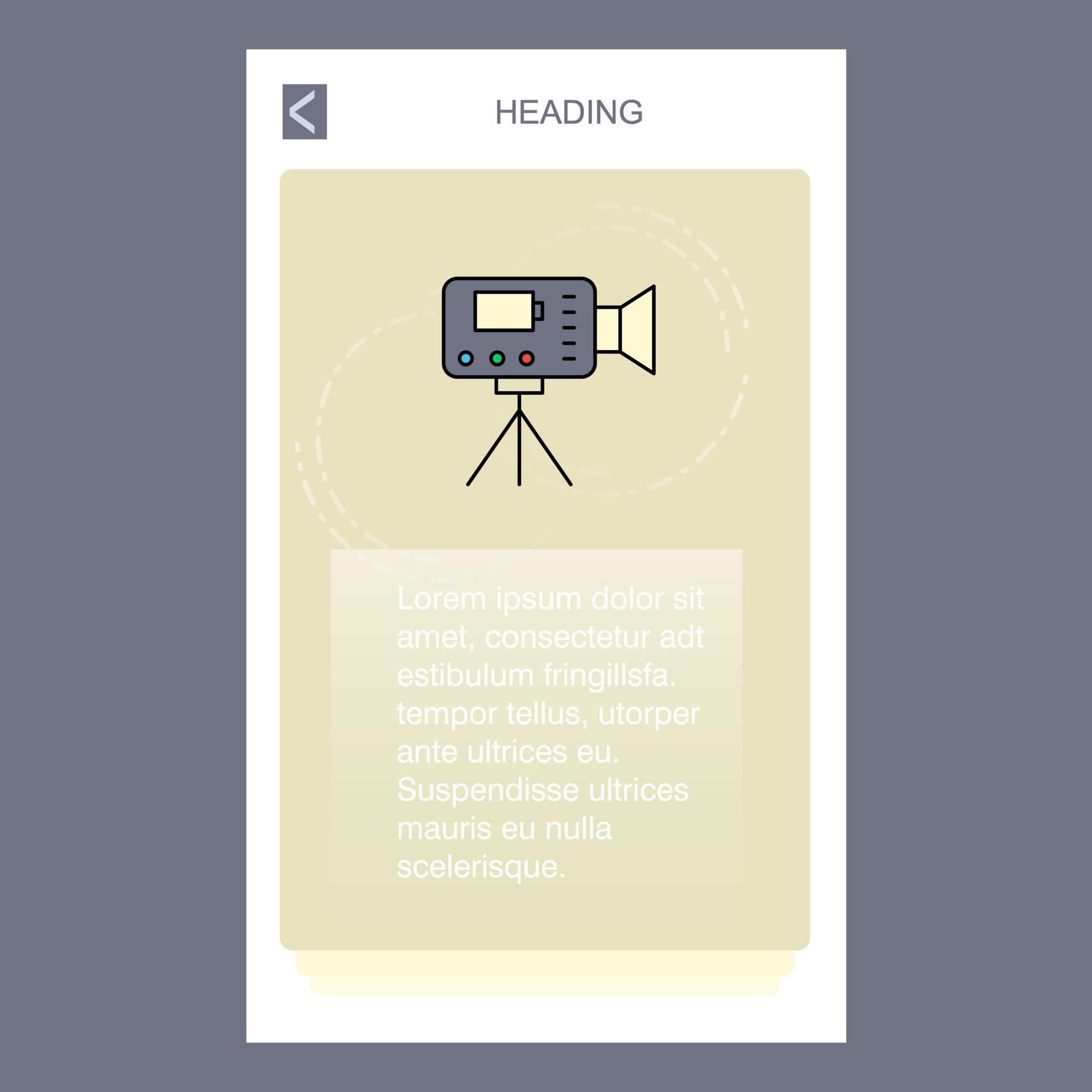 Camcoder mobile vertical banner design design Vector 14179612 Vector Art at Vecteezy