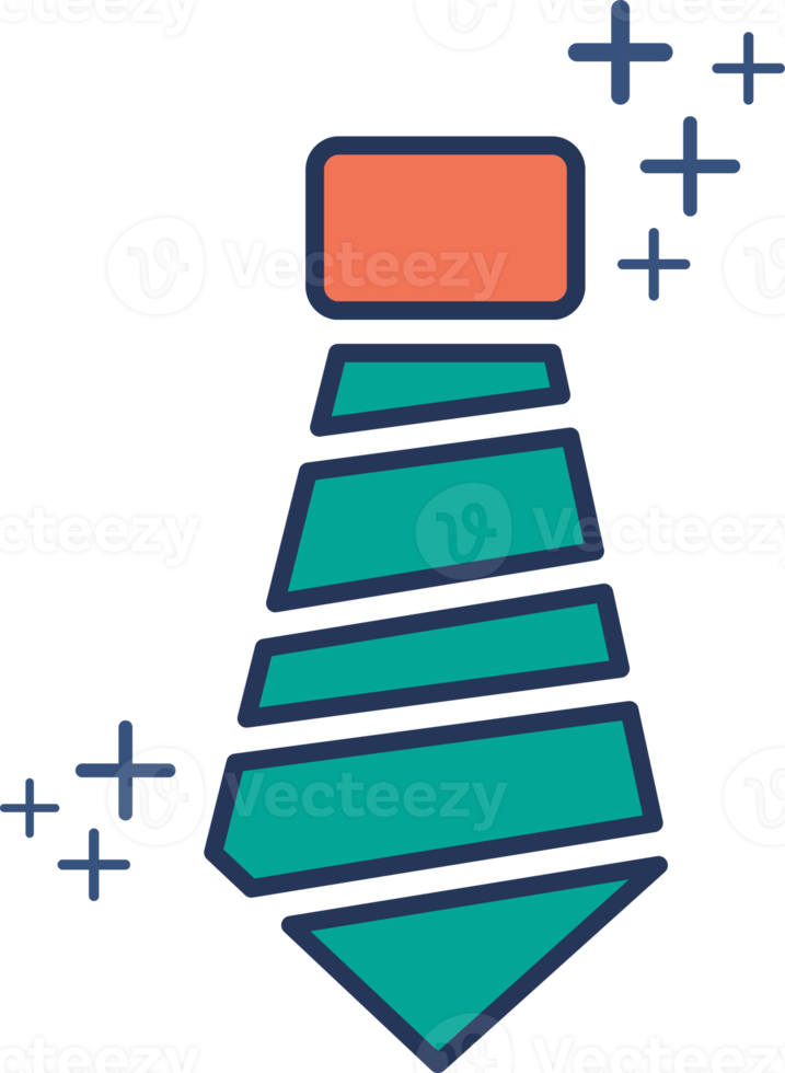 Tie Icon Illustration Glyph Style Design With Color And Plus Sign 14179673 Png