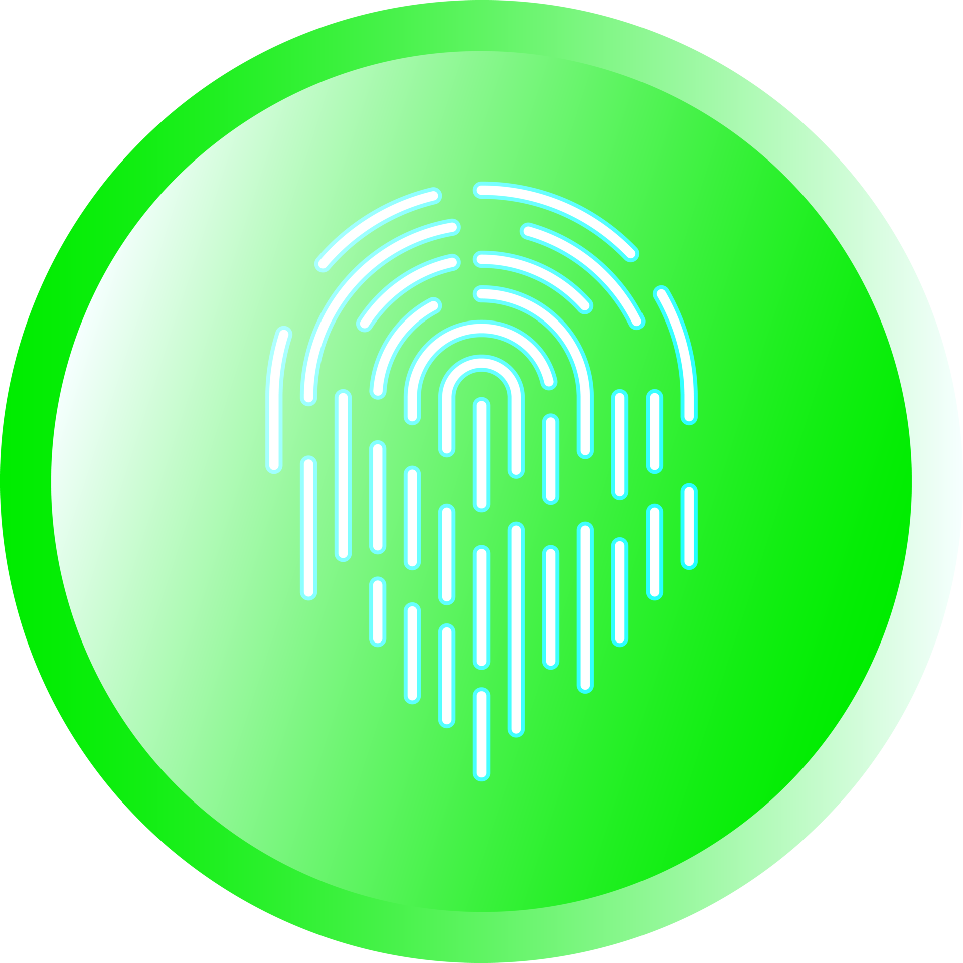 Free Push Buttons Finger Scan Identification Icon Element For Decorative Abstract Background 1220