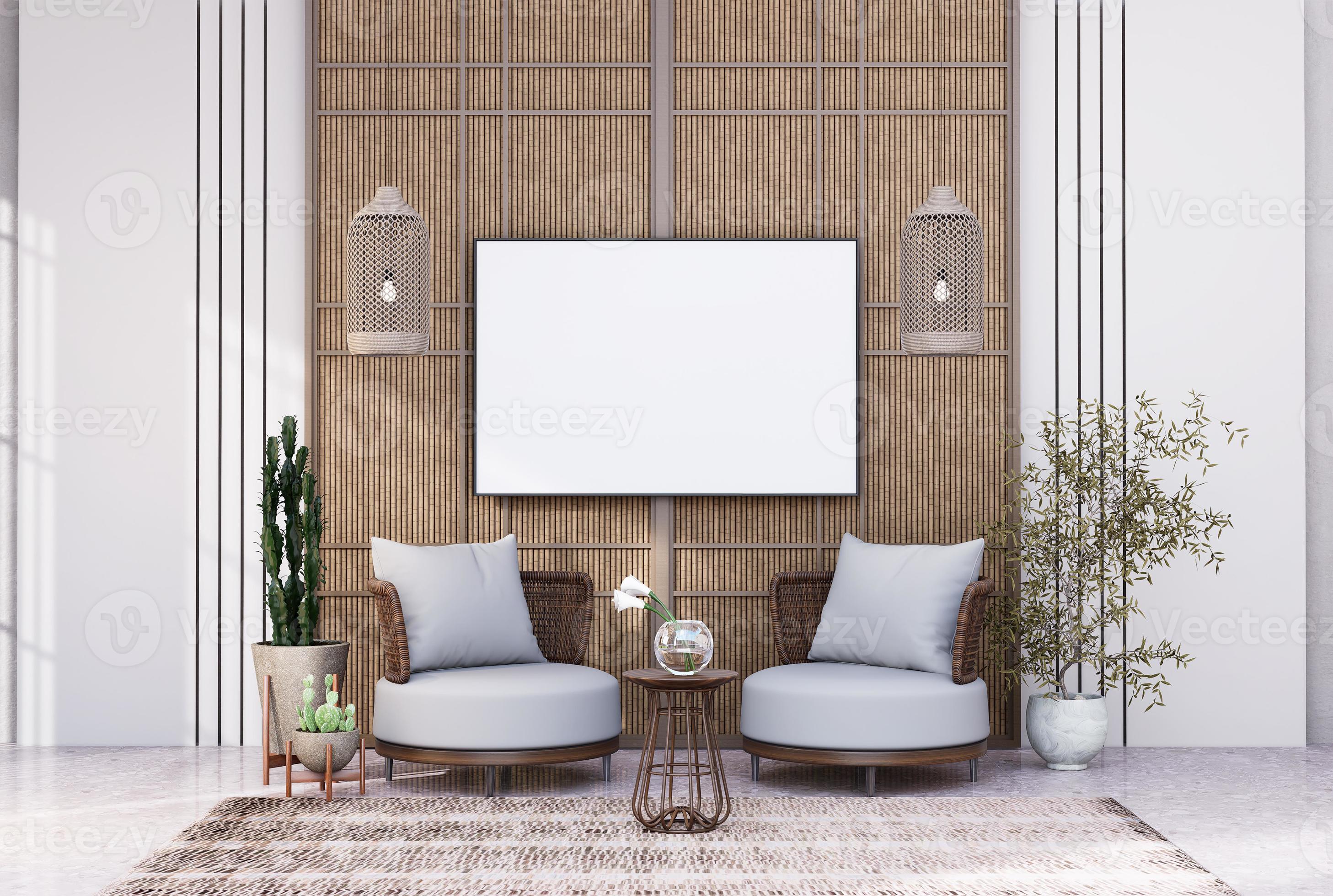 Mock up poster frame in modern interior fully furnished rooms 14180903 ...