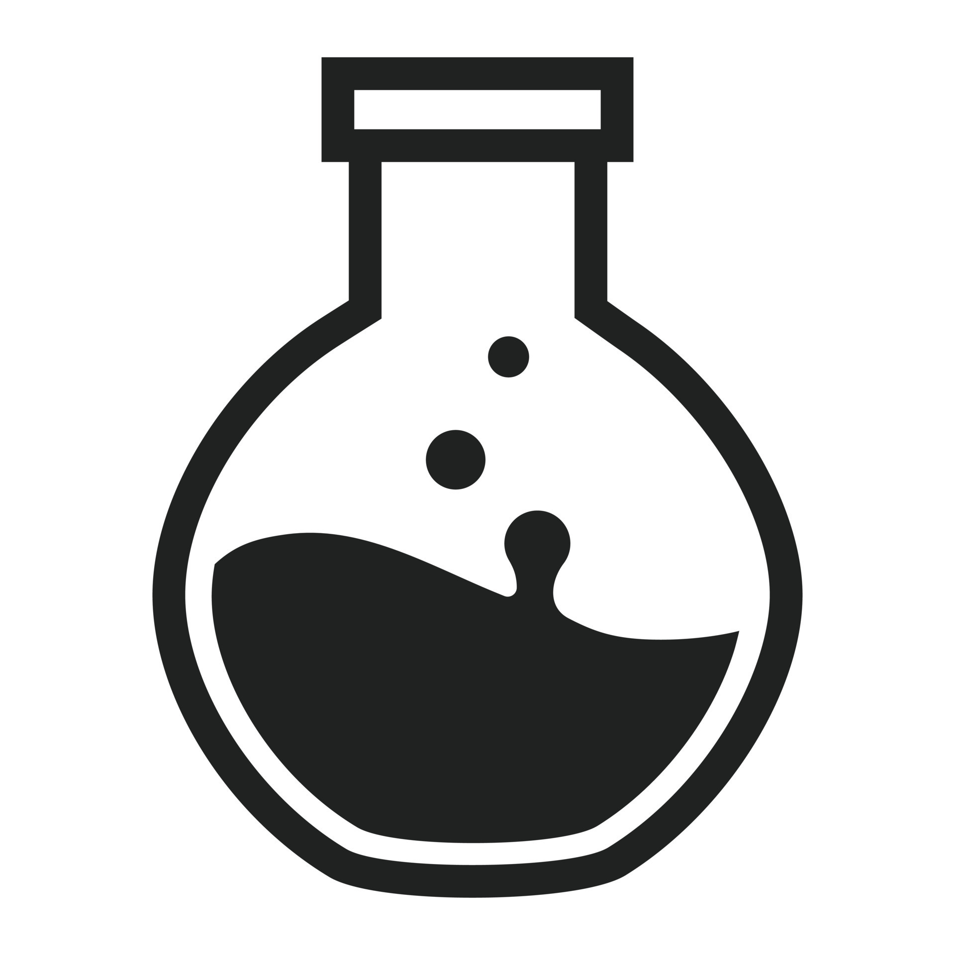 Round flask icon, simple style 14181649 Vector Art at Vecteezy
