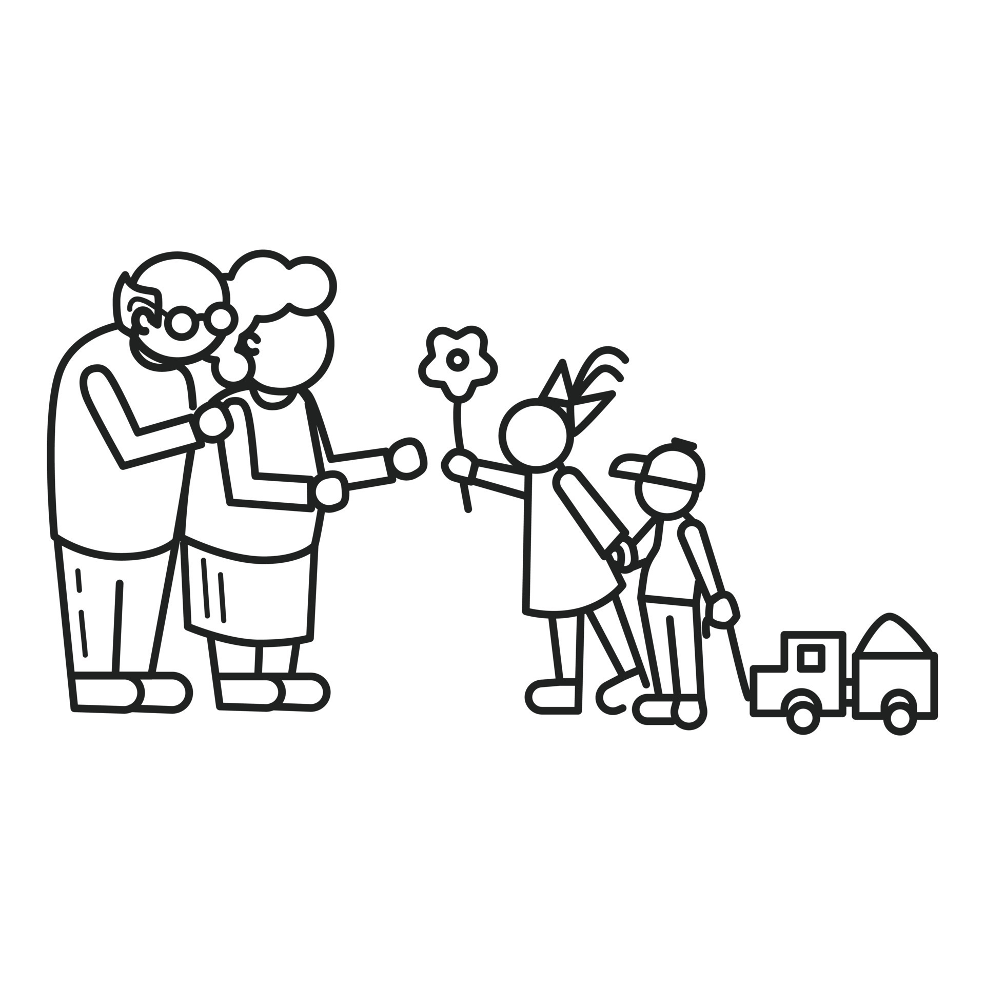 Old Person Nephew Concept Background Outline Style 14181714 Vector Art At Vecteezy