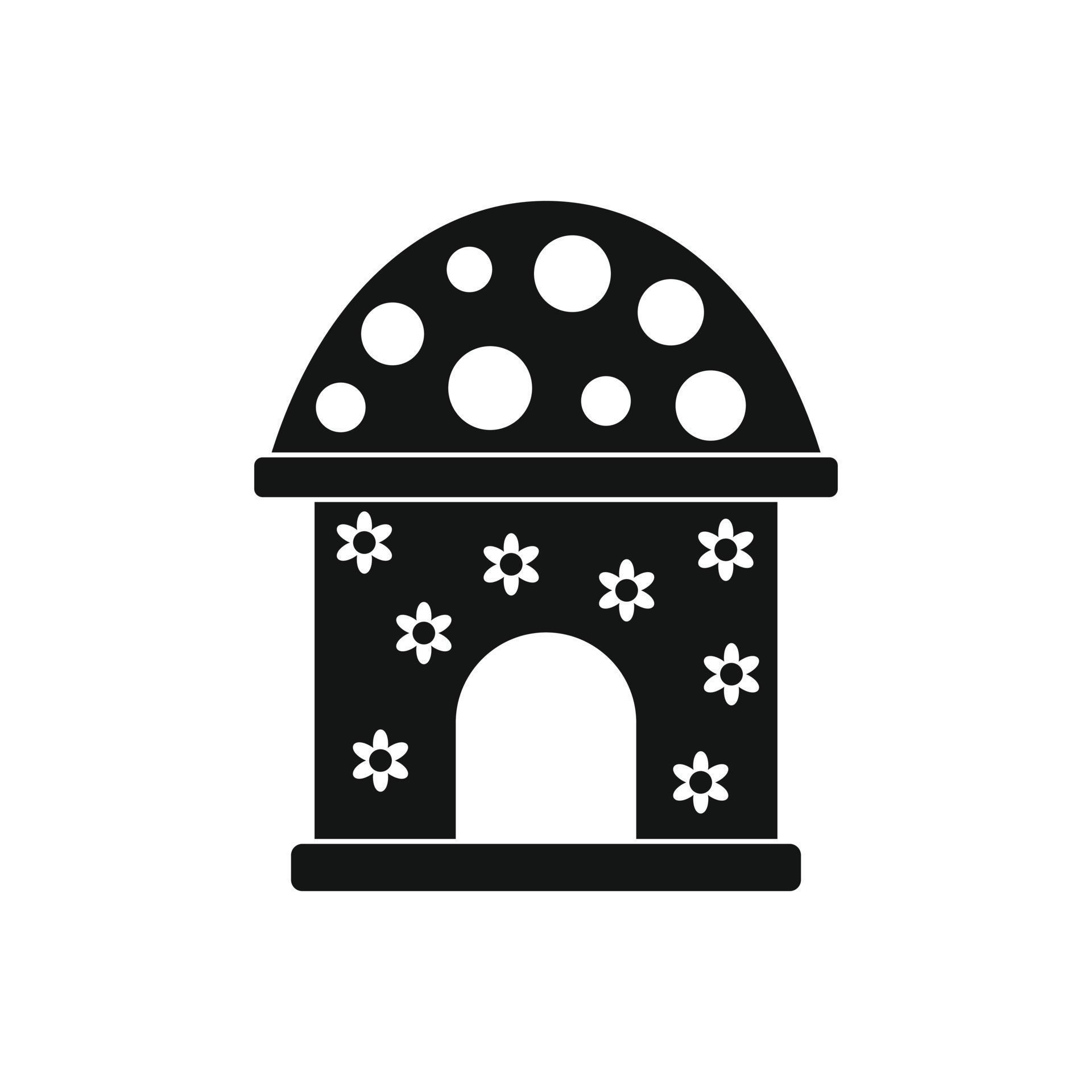 Toy House Black Simple Icon 14182849 Vector Art At Vecteezy