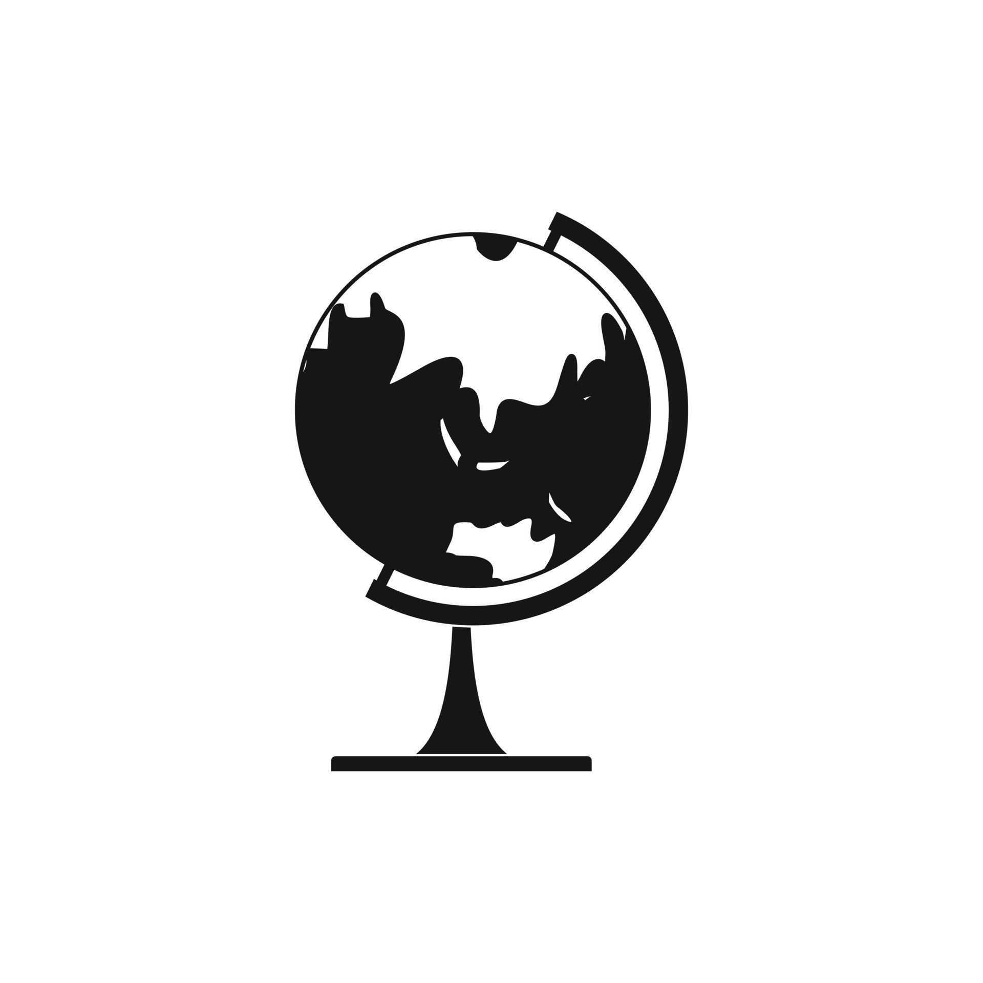 Globe icon in simple style 14183478 Vector Art at Vecteezy