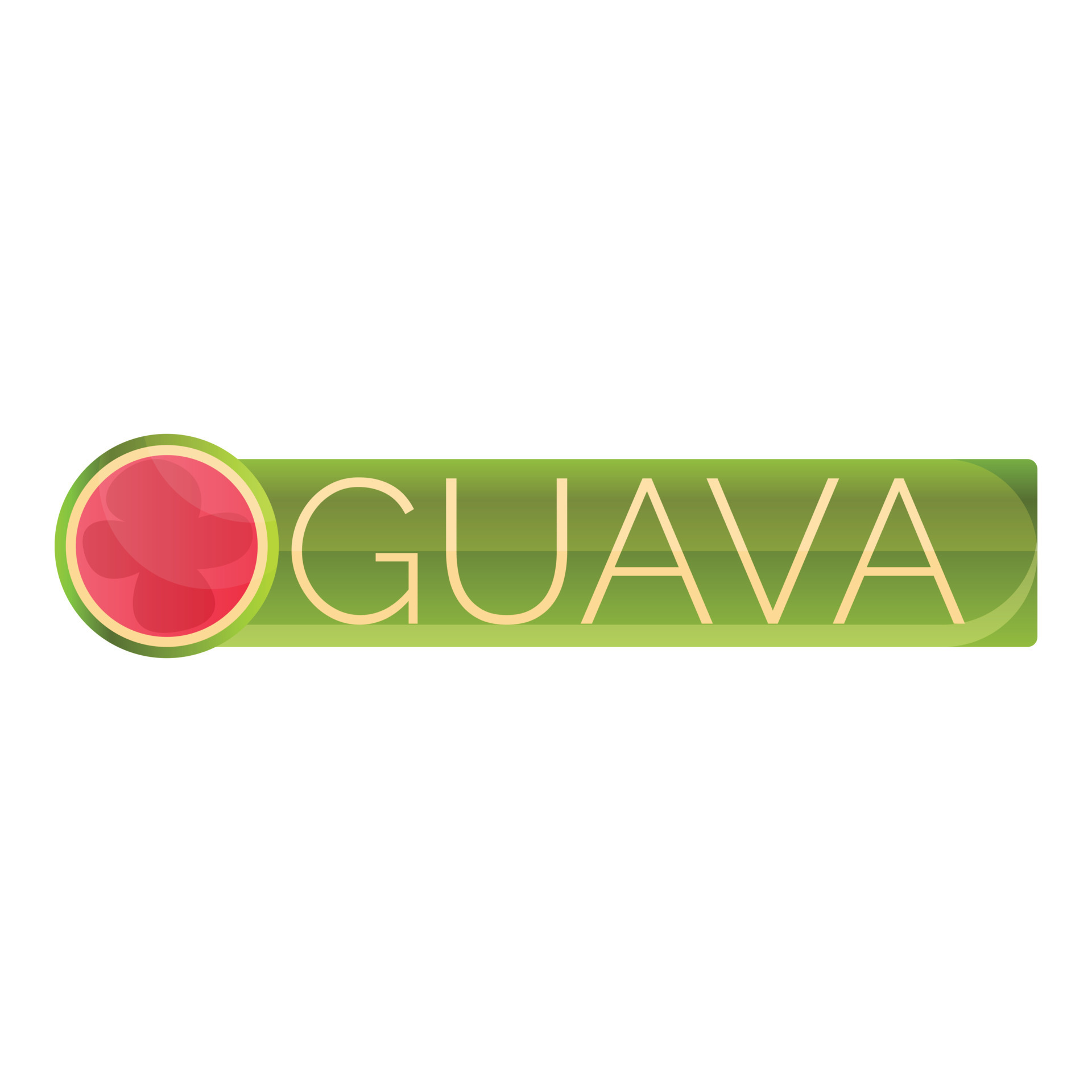 Cutted guava logo, cartoon style 14185358 Vector Art at Vecteezy