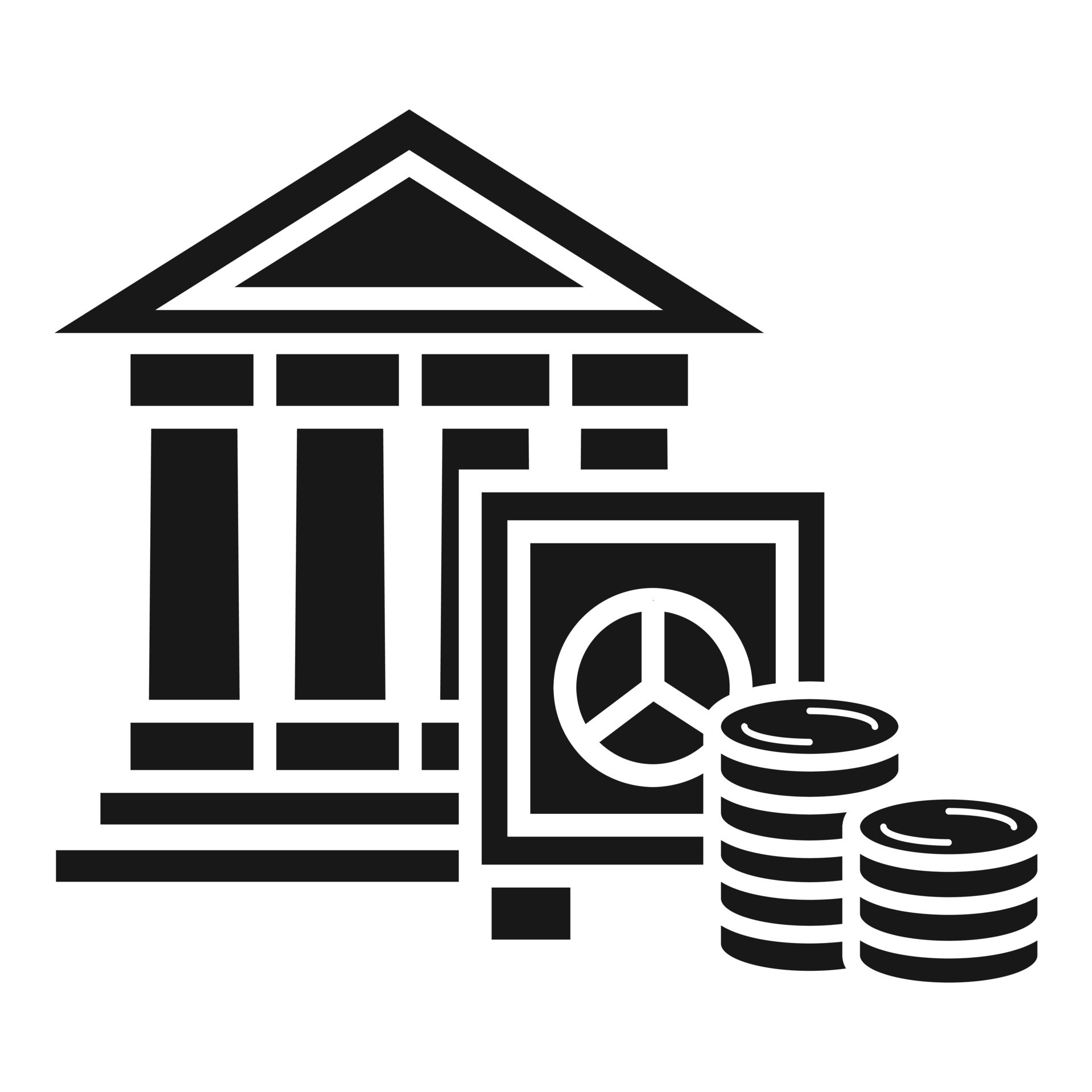 Bank money deposit icon, simple style 14185507 Vector Art at Vecteezy