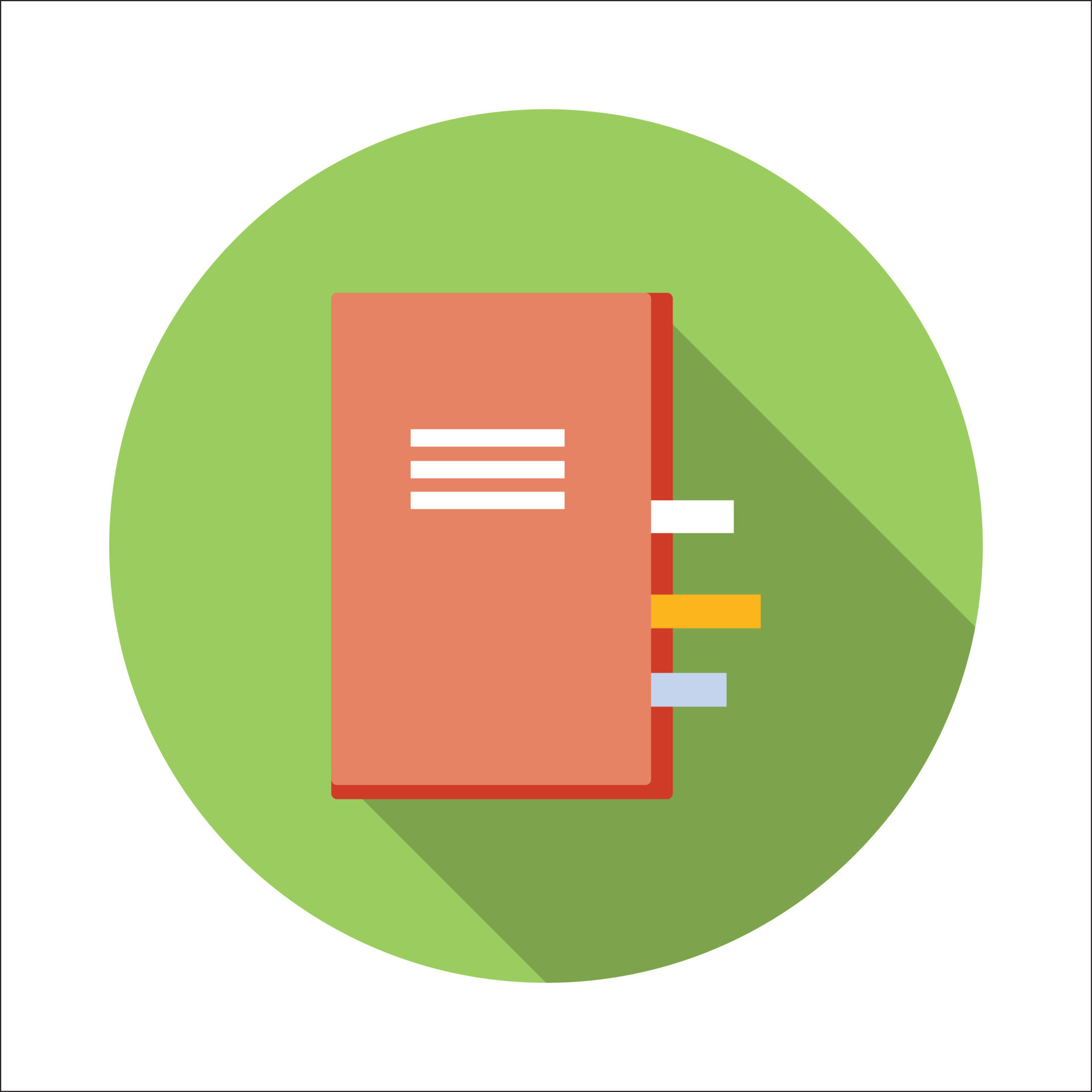 Notebook flat icon 14187804 Vector Art at Vecteezy