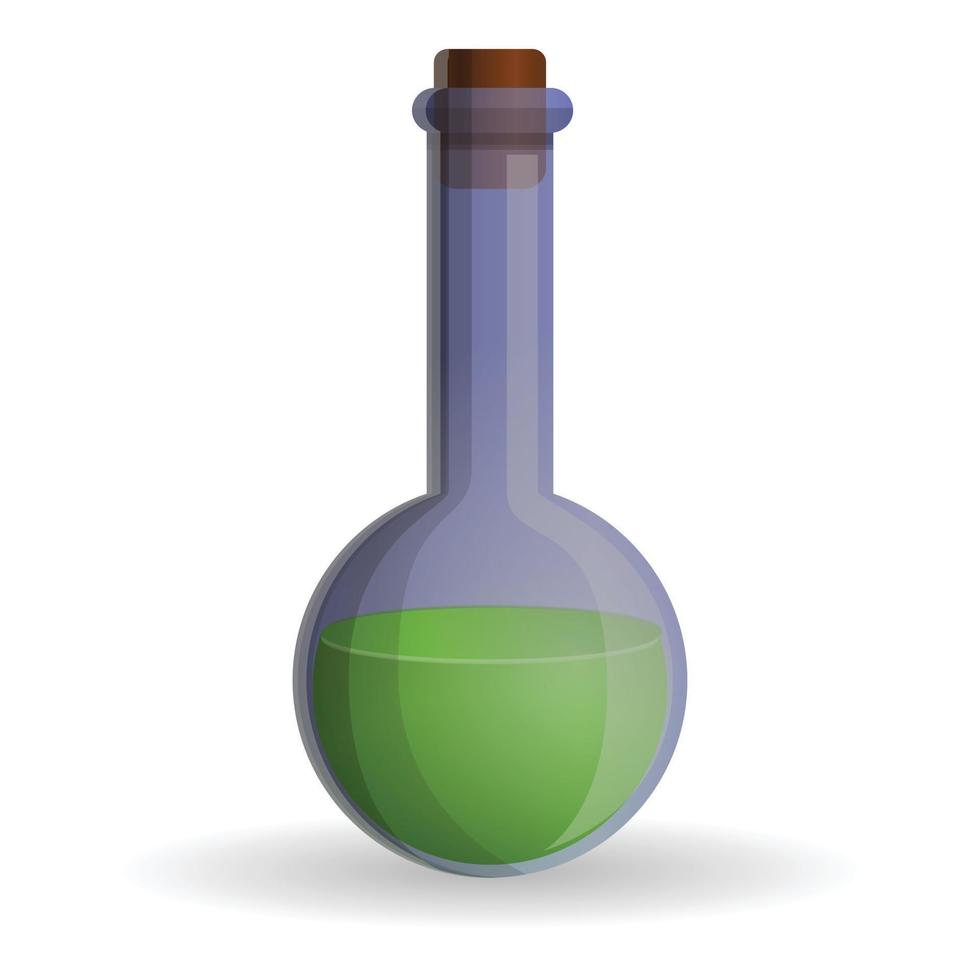 Red round flask icon, cartoon style 14192682 Vector Art at Vecteezy