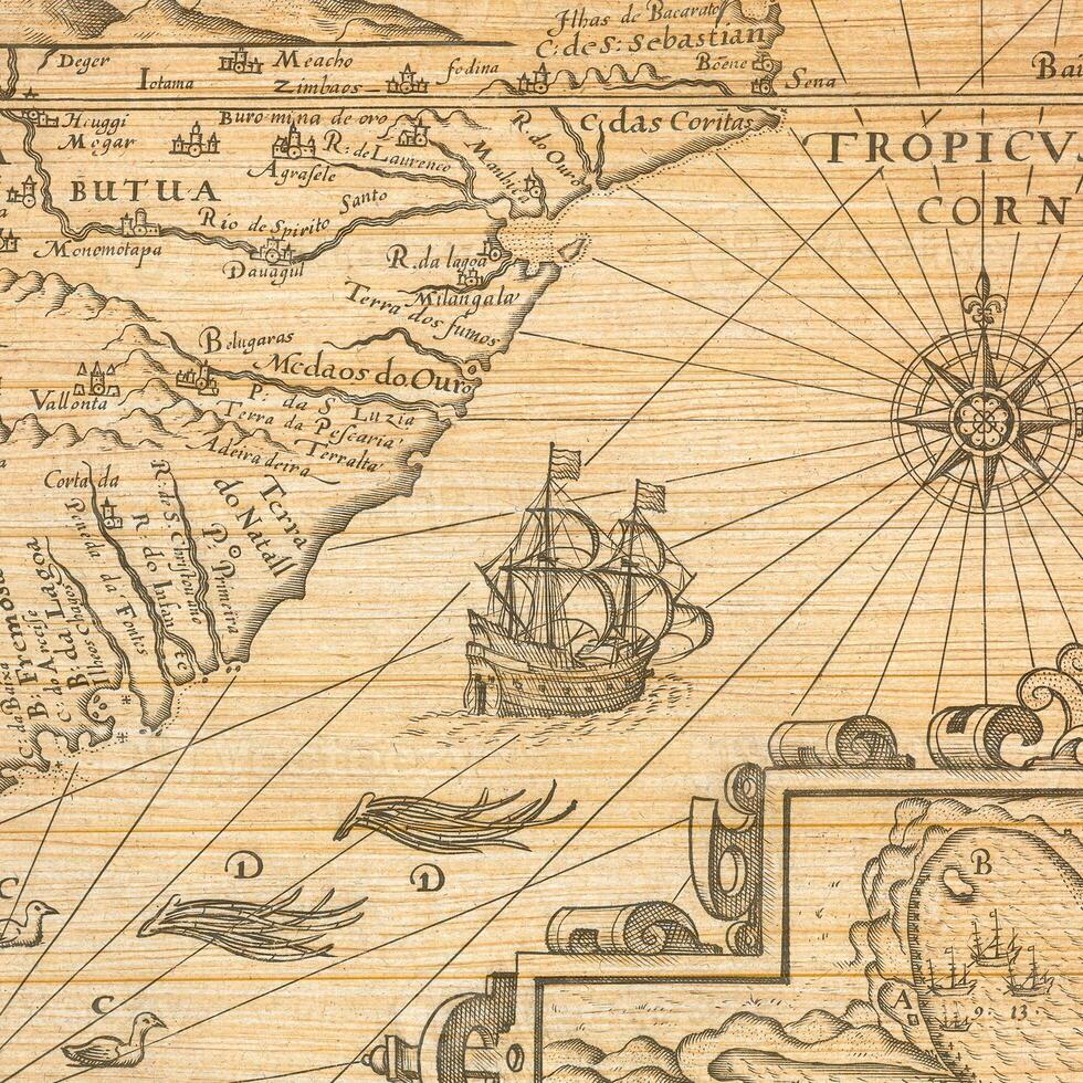 mapa vintage en textura de madera 14193648 Foto de stock en Vecteezy