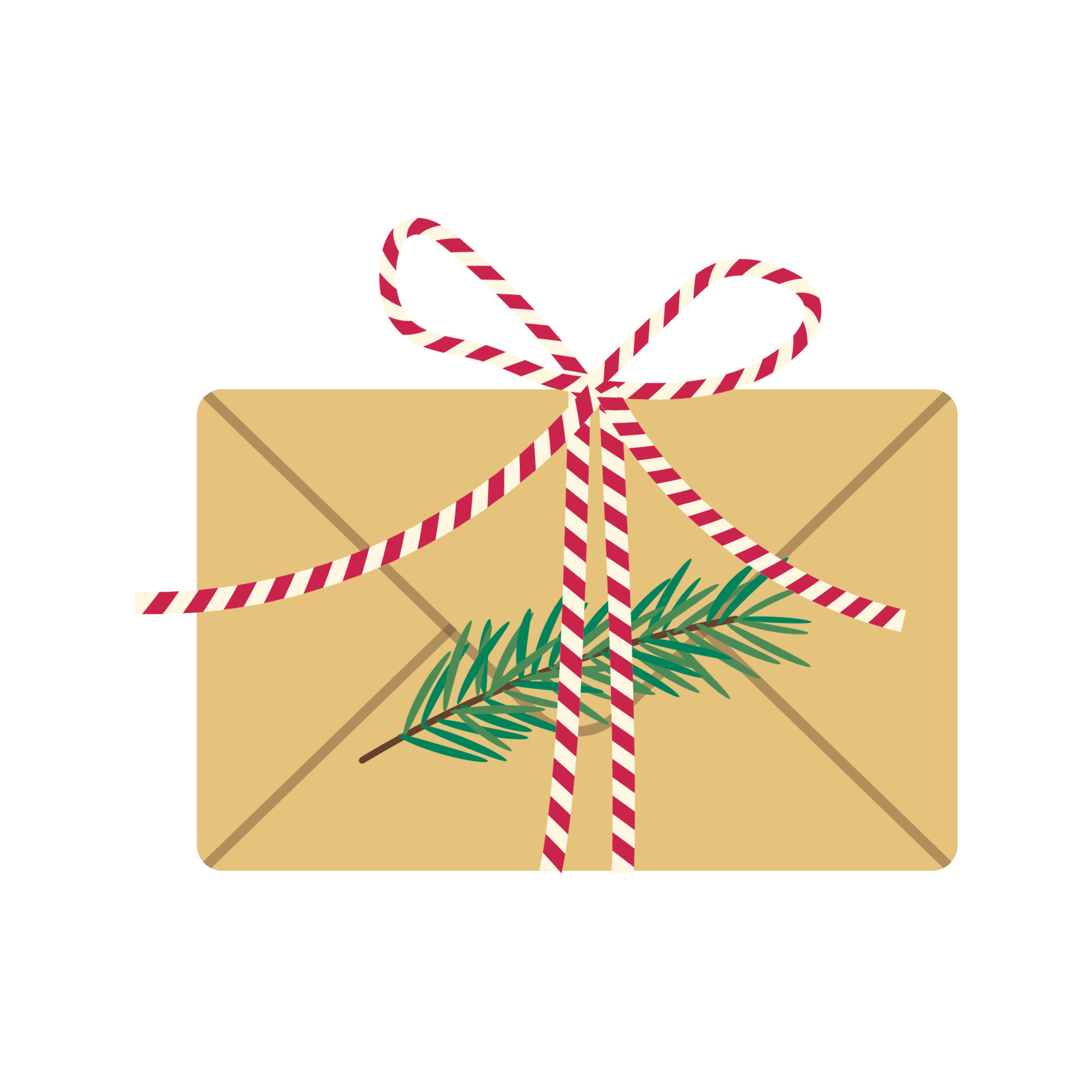 Christmas Card Envelope 14195610 Vector Art At Vecteezy