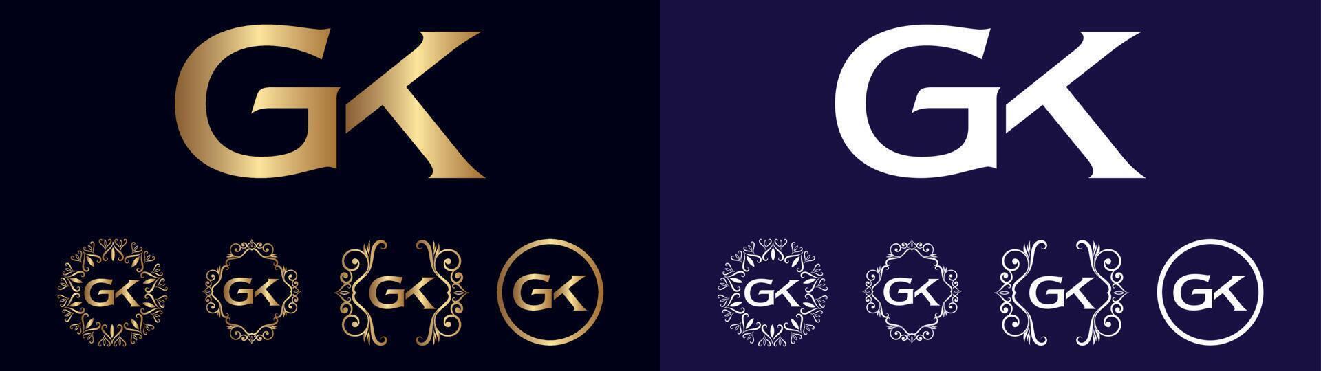 CORPORATE BRAND LOGO GK DESIGN 14196182 Vector Art at Vecteezy