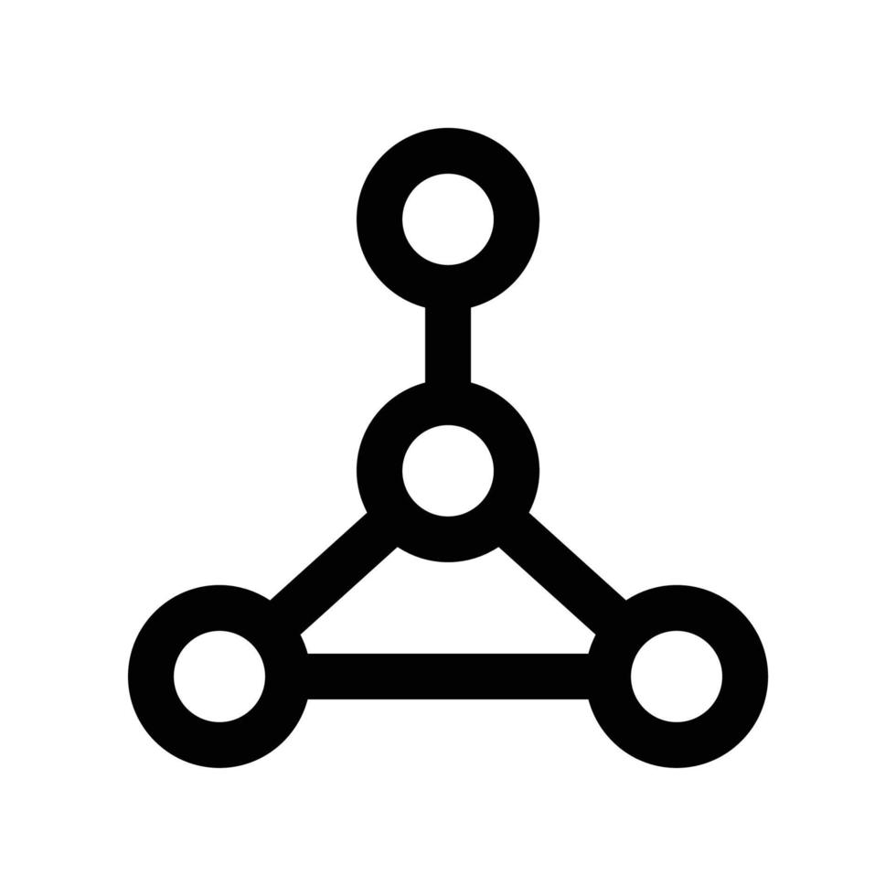 Algorithm Icon For Work Structure Diagram In Black Outline Style