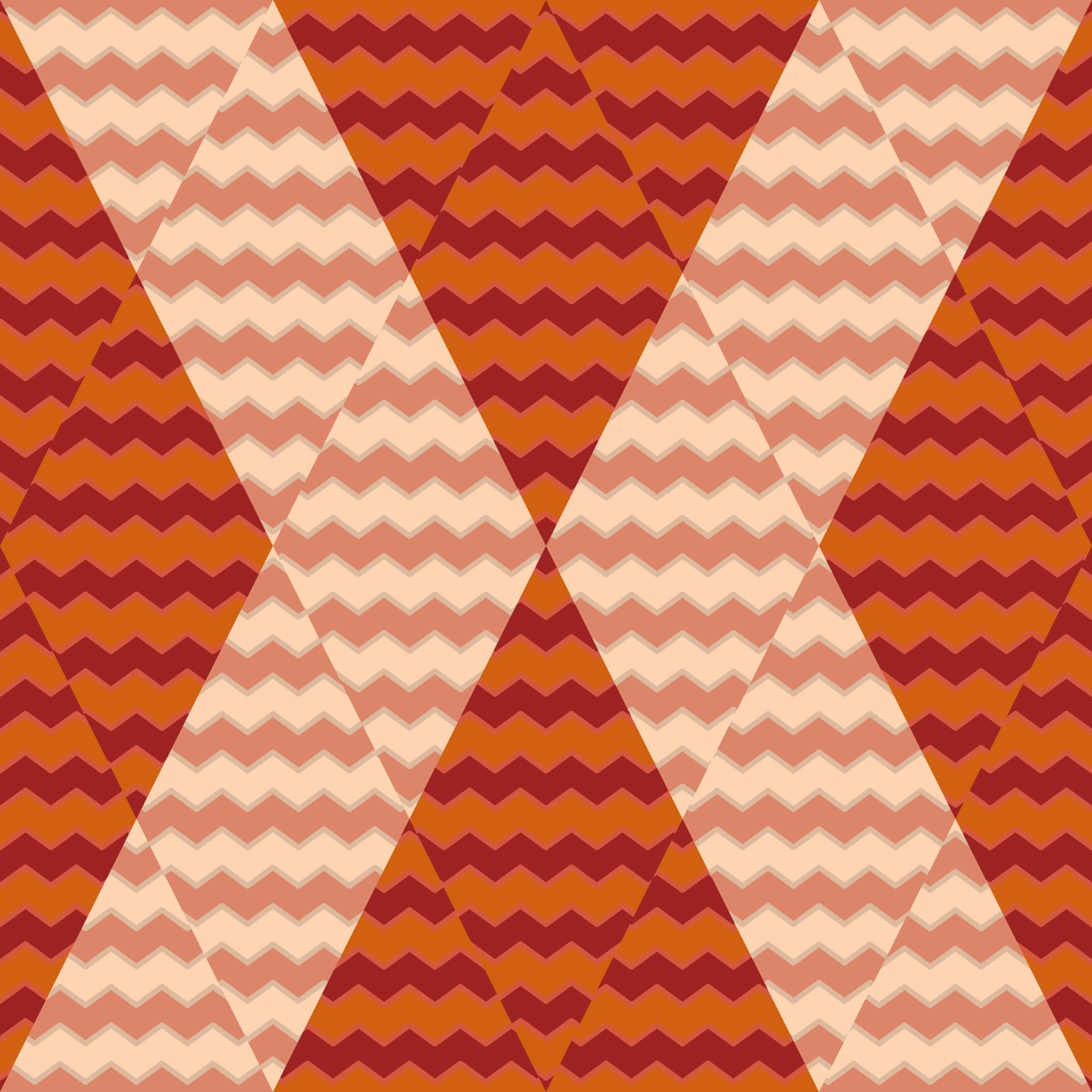 Zig Zag Wave Seamless Pattern Hand Drawn Lines Mosaic Ornament Retro Stripes Print Wallpaper