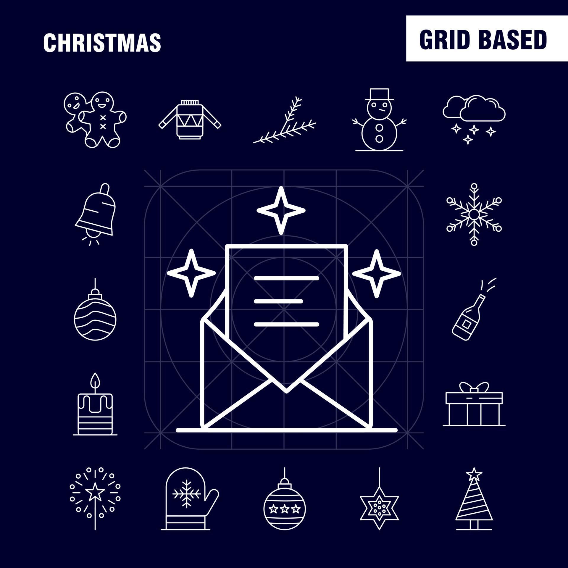 Christmas Line Icon for Web Print and Mobile UXUI Kit Such as Cloud ...