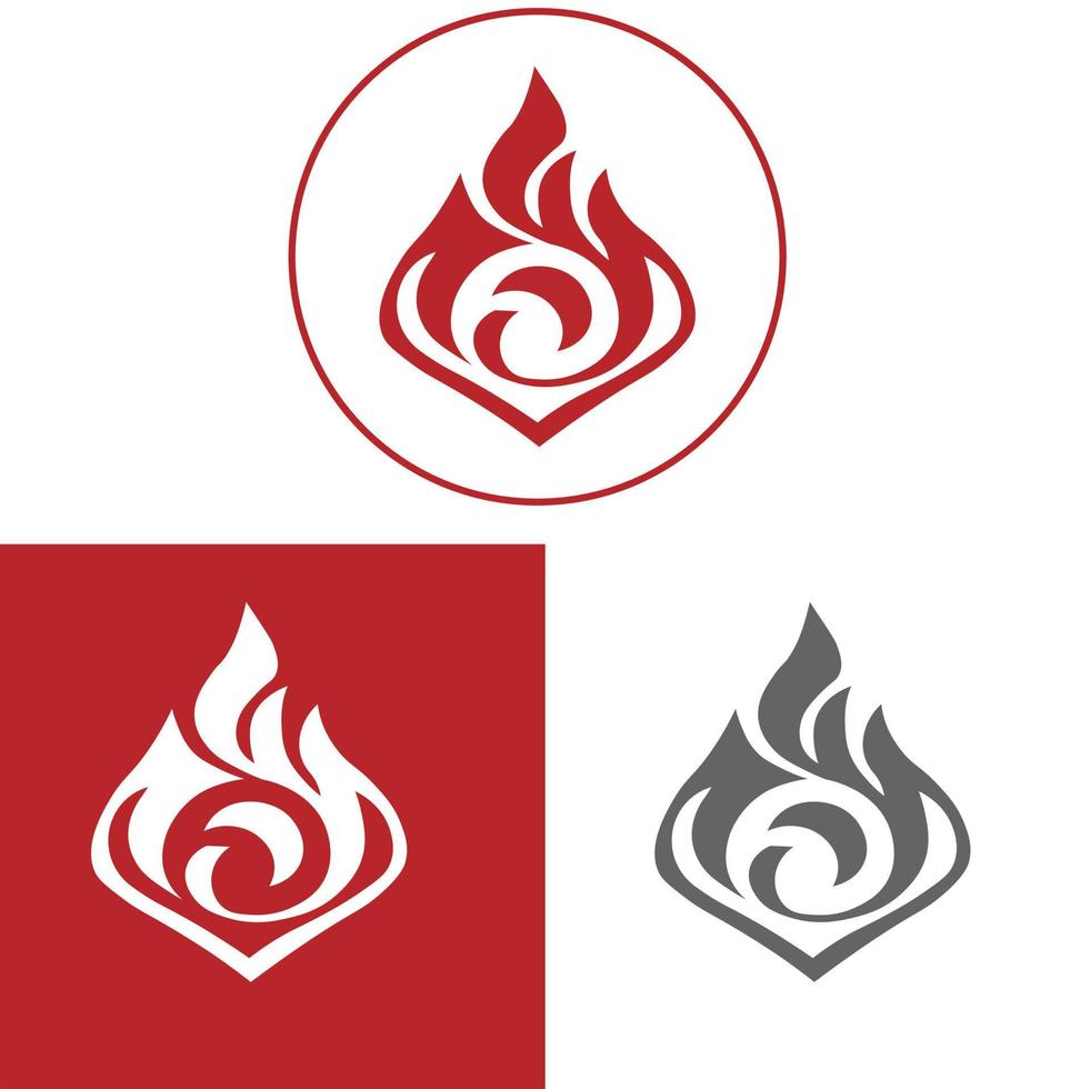 Pyro Element Genshin Impact Or Fire Red Element Logo 14203218 Vector Art At Vecteezy