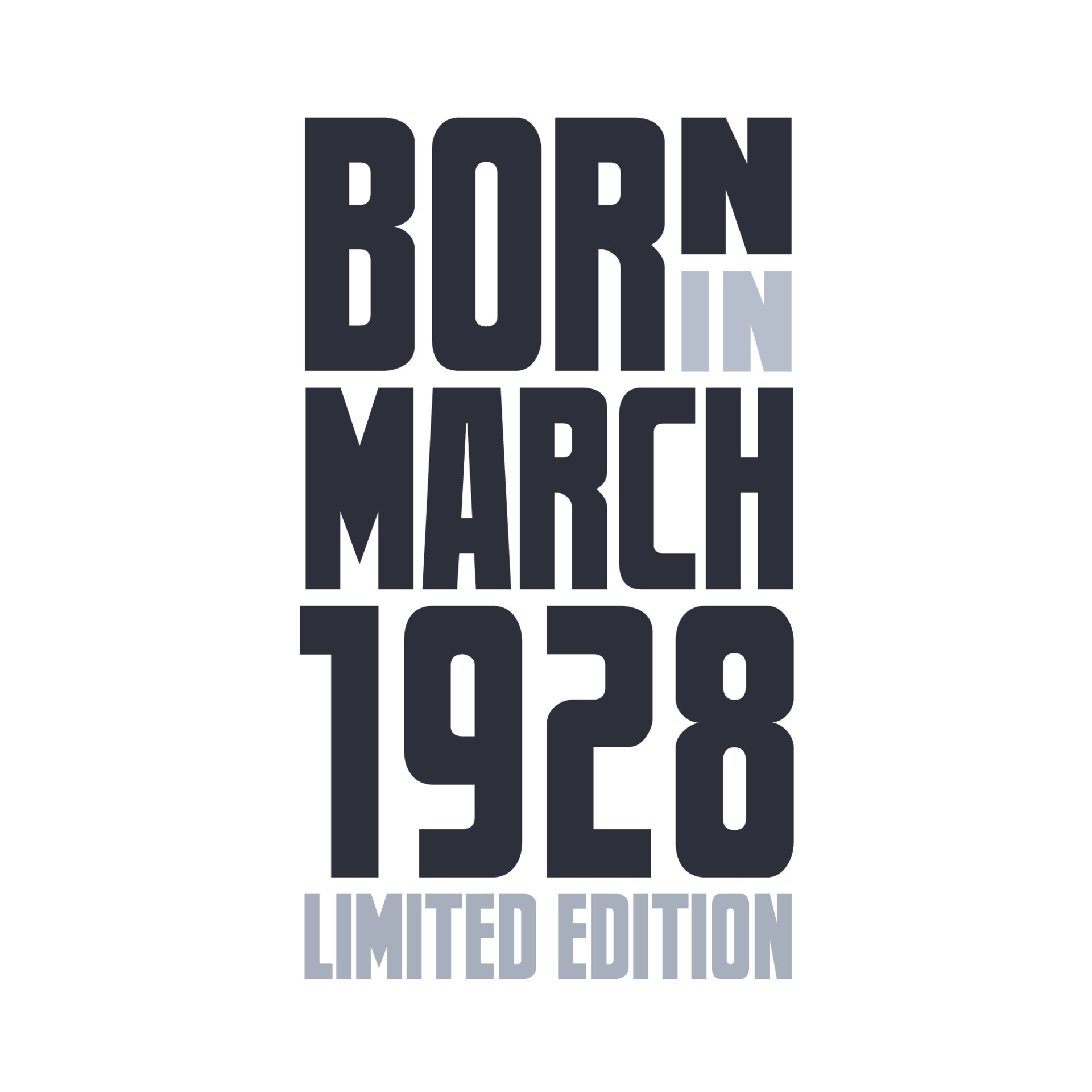 Born in March 1928. Birthday quotes design for March 1928 14206932 ...