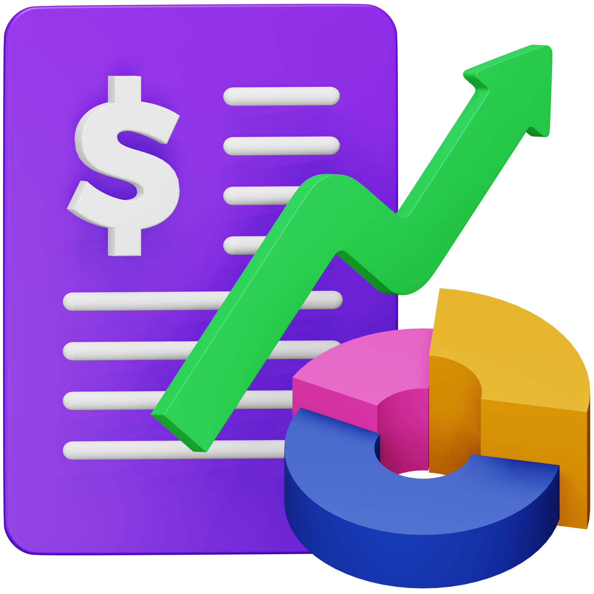 Annual Report 3d Rendering Isometric Icon 14208036 Png