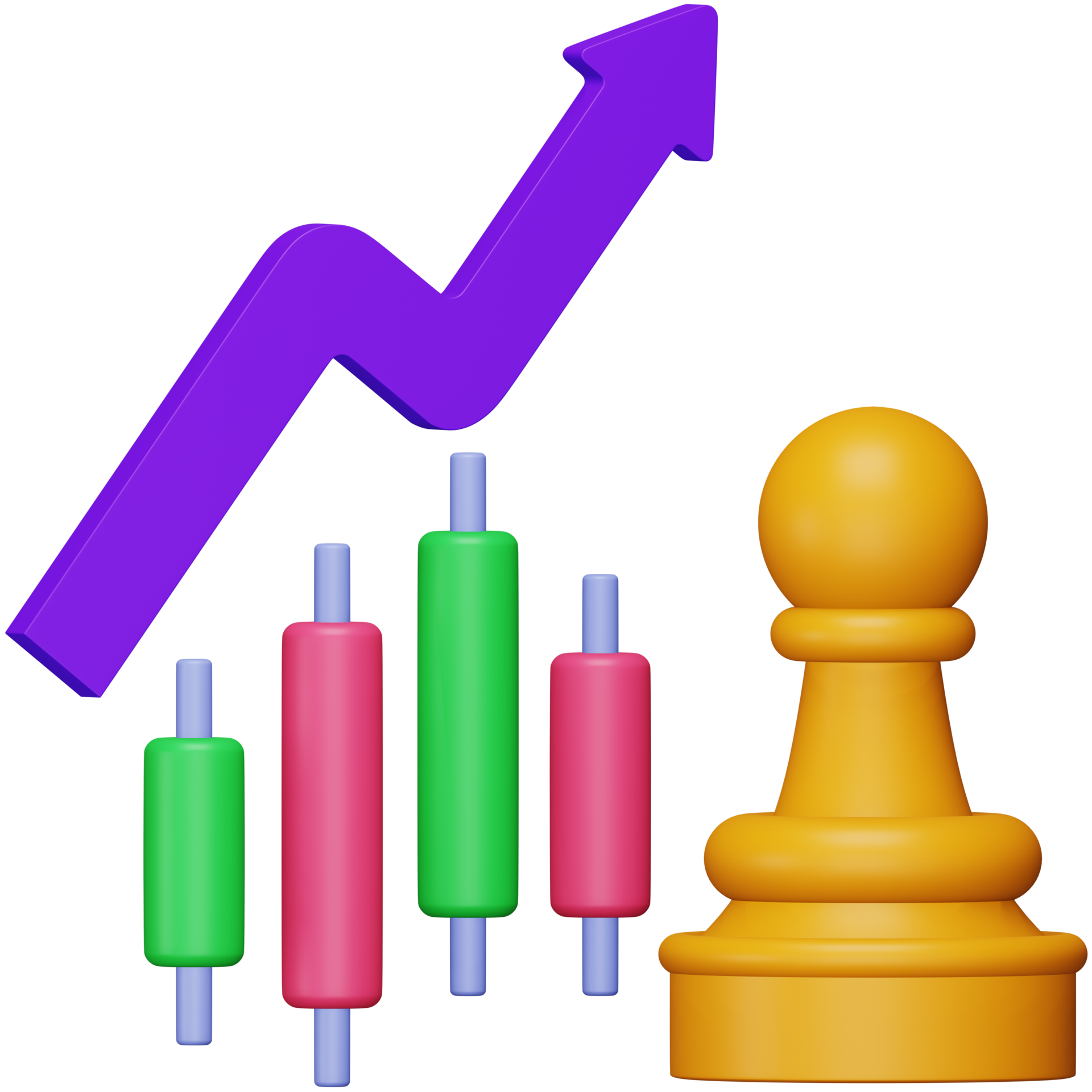 Stock market strategy 3d rendering isometric icon. 14208074 PNG Stock market strategy 3d rendering isometric icon. 14208074 PNG