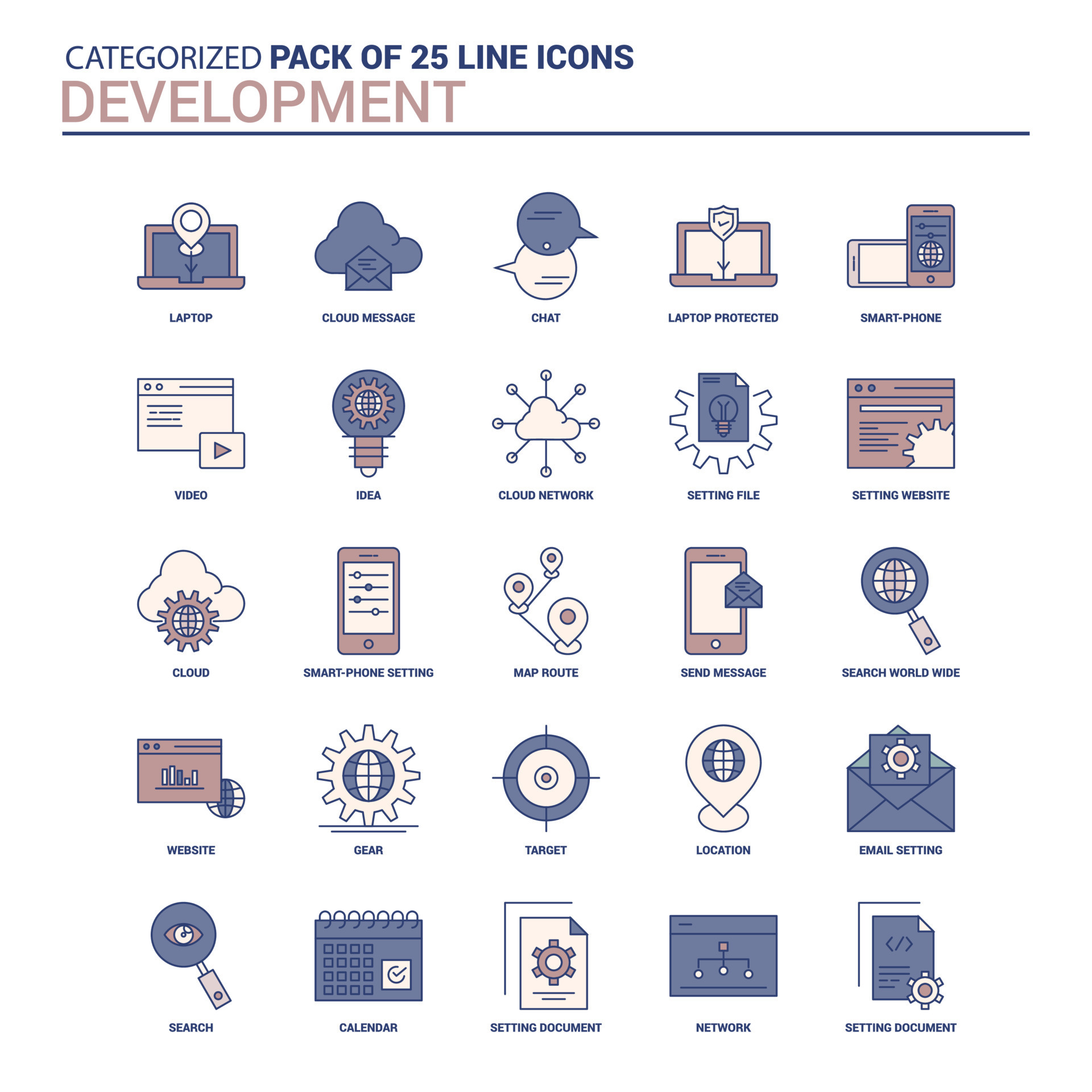 Vintage Development Icon set 25 Flat Line icon set 14209807 Vector Art ... Vintage Development Icon set 25 Flat Line icon set 14209807 Vector Art ...