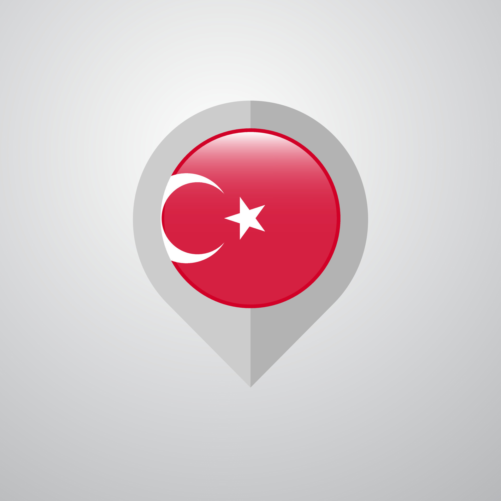 Map Navigation pointer with Turkey flag design vector 14210825 Vector Art at Vecteezy