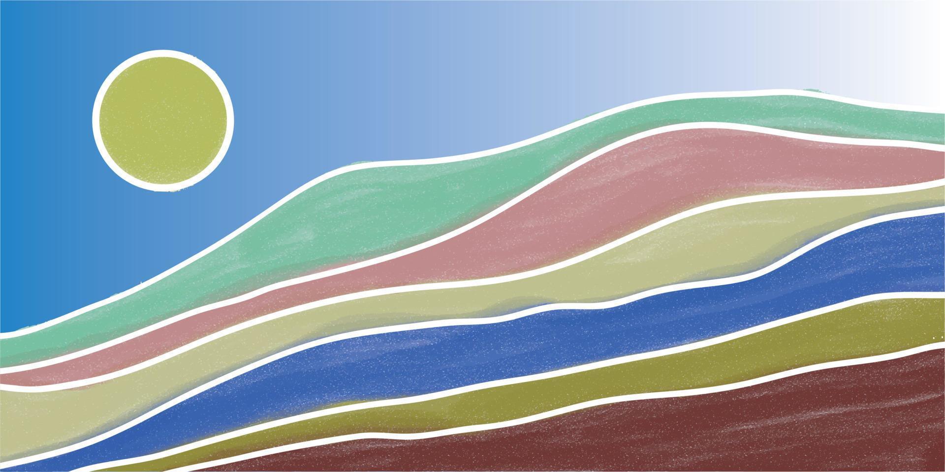 Japanese Background With Line Wave Pattern Vector Abstract Template With Geometric Pattern