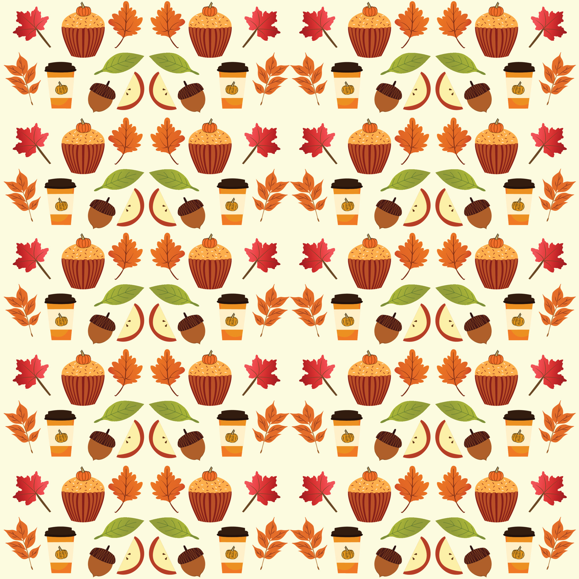 Fall Seamless Pattern 14213508 Vector Art at Vecteezy
