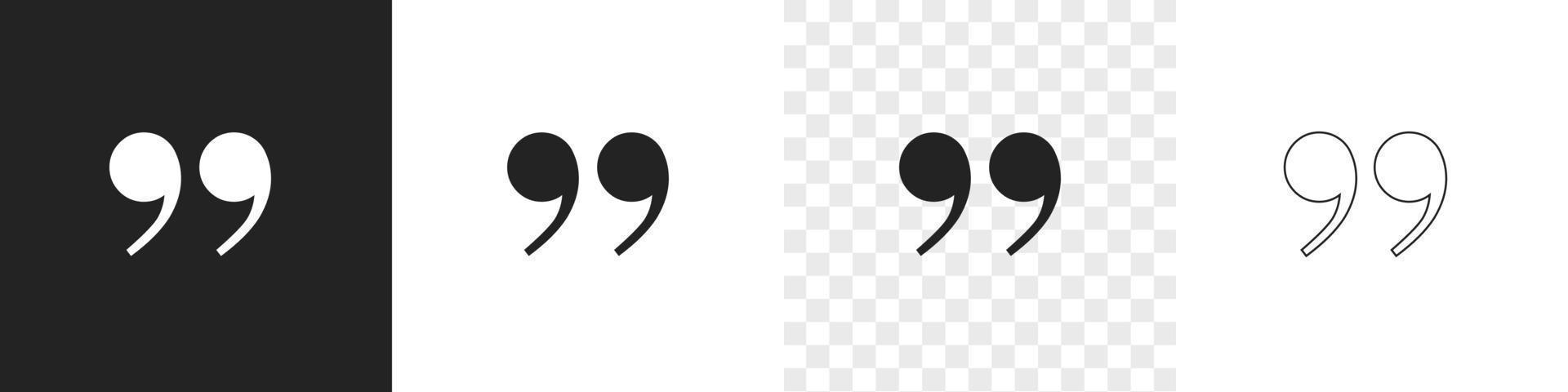 Set of quote mark, quotes icon, sign, symbol, emblem. Ditto marks icon ... Set of quote mark, quotes icon, sign, symbol, emblem. Ditto marks icon ...