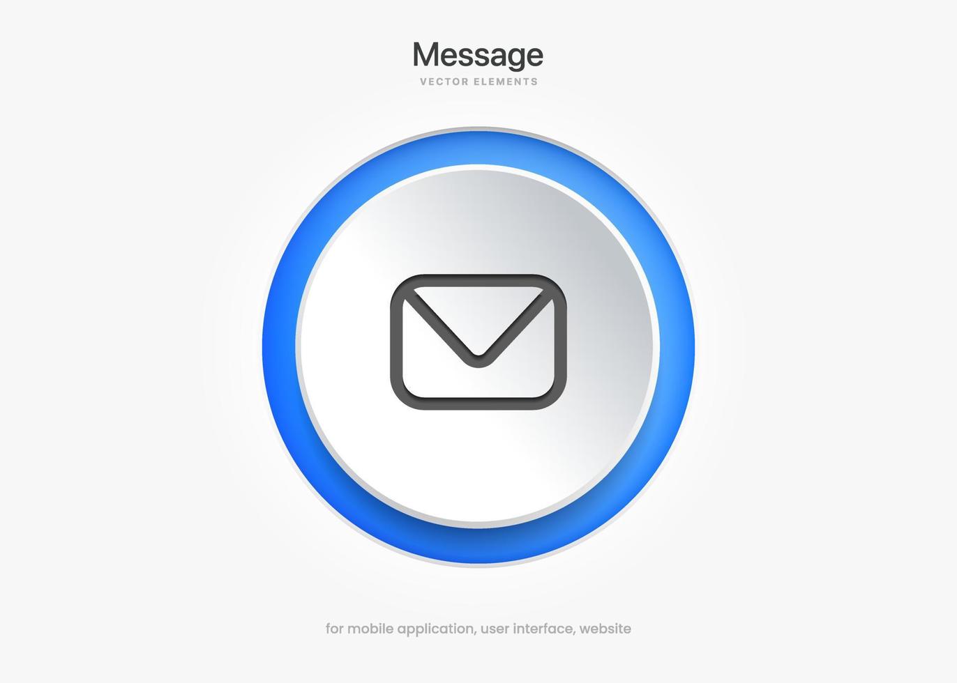 3d Isolated Vector Elements Minimal Modern Message Chat Speak Dialog Chatting Icon Emblem