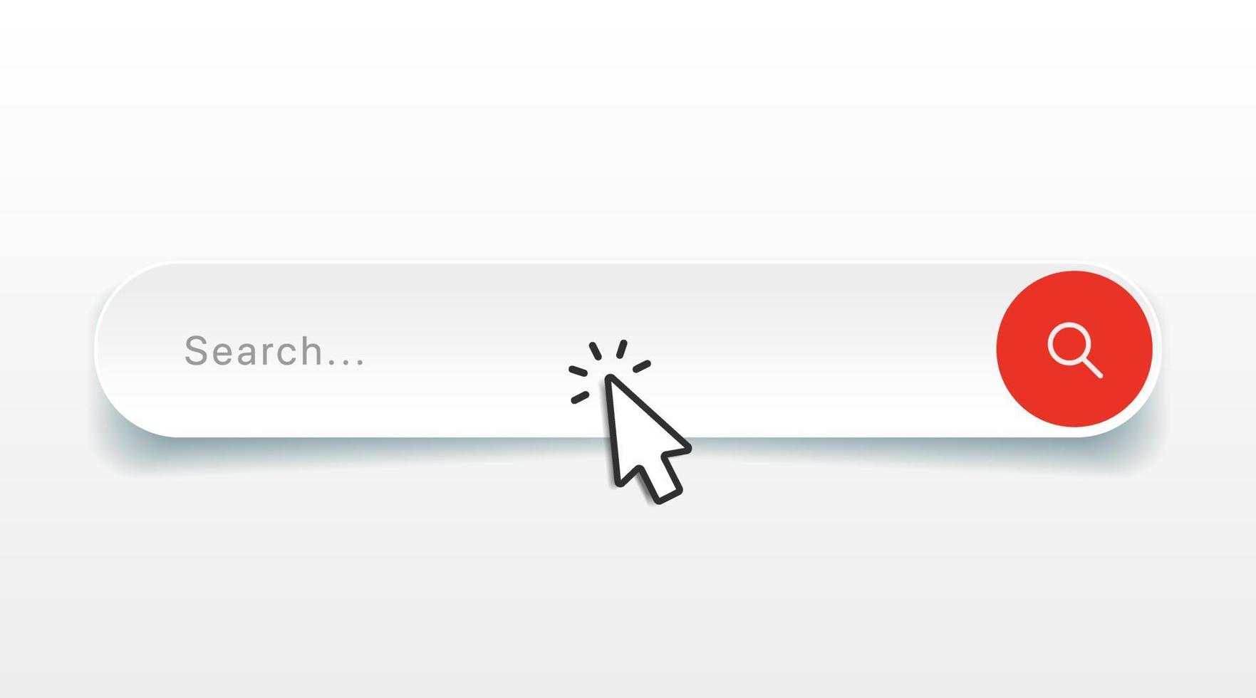Search Bar with suggestions for UI UX design and web site. Search Address and navigation bar ...
