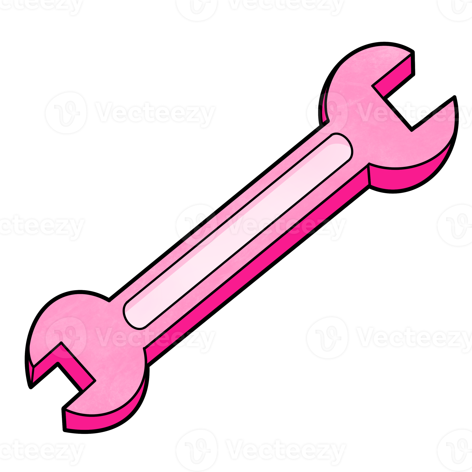 Pink Open End Wrench 14214962 Png